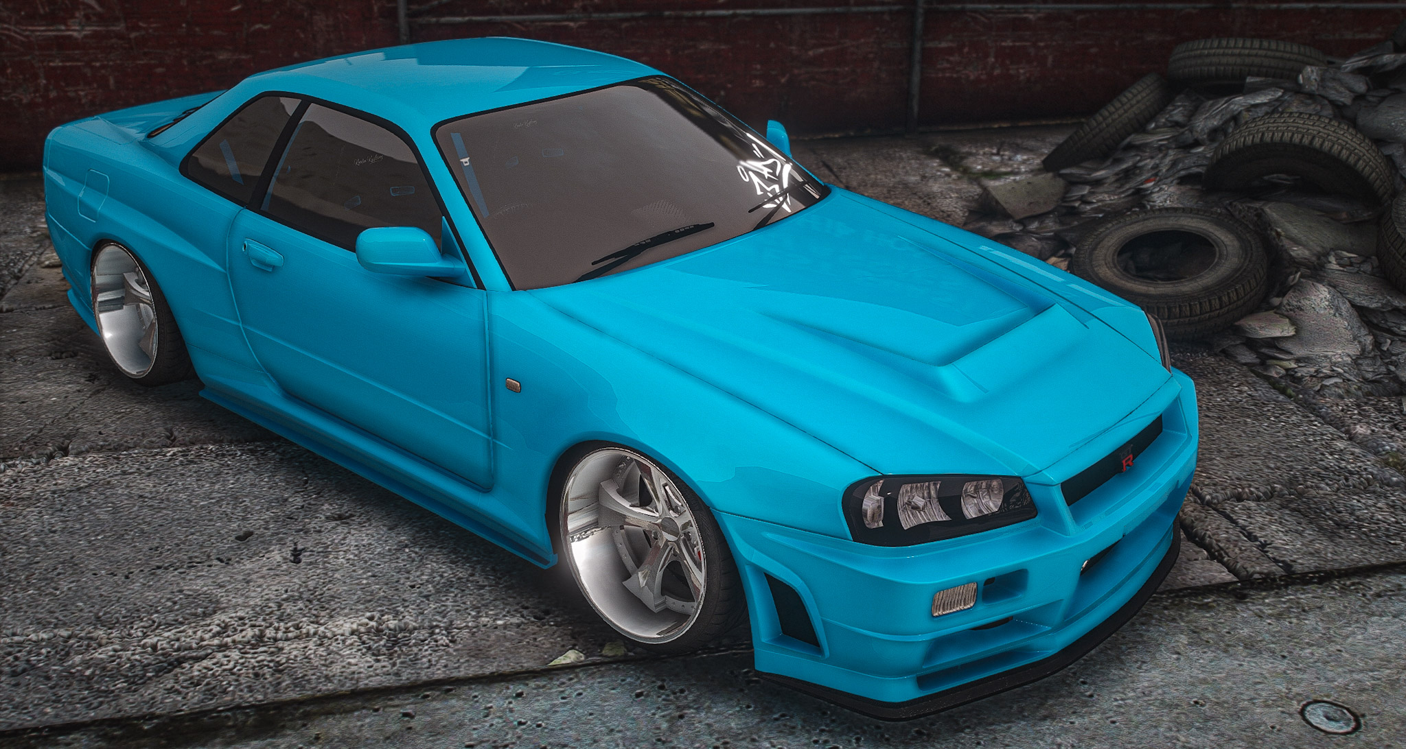 Custom Stanced Nissian GTR R34 - Payhip