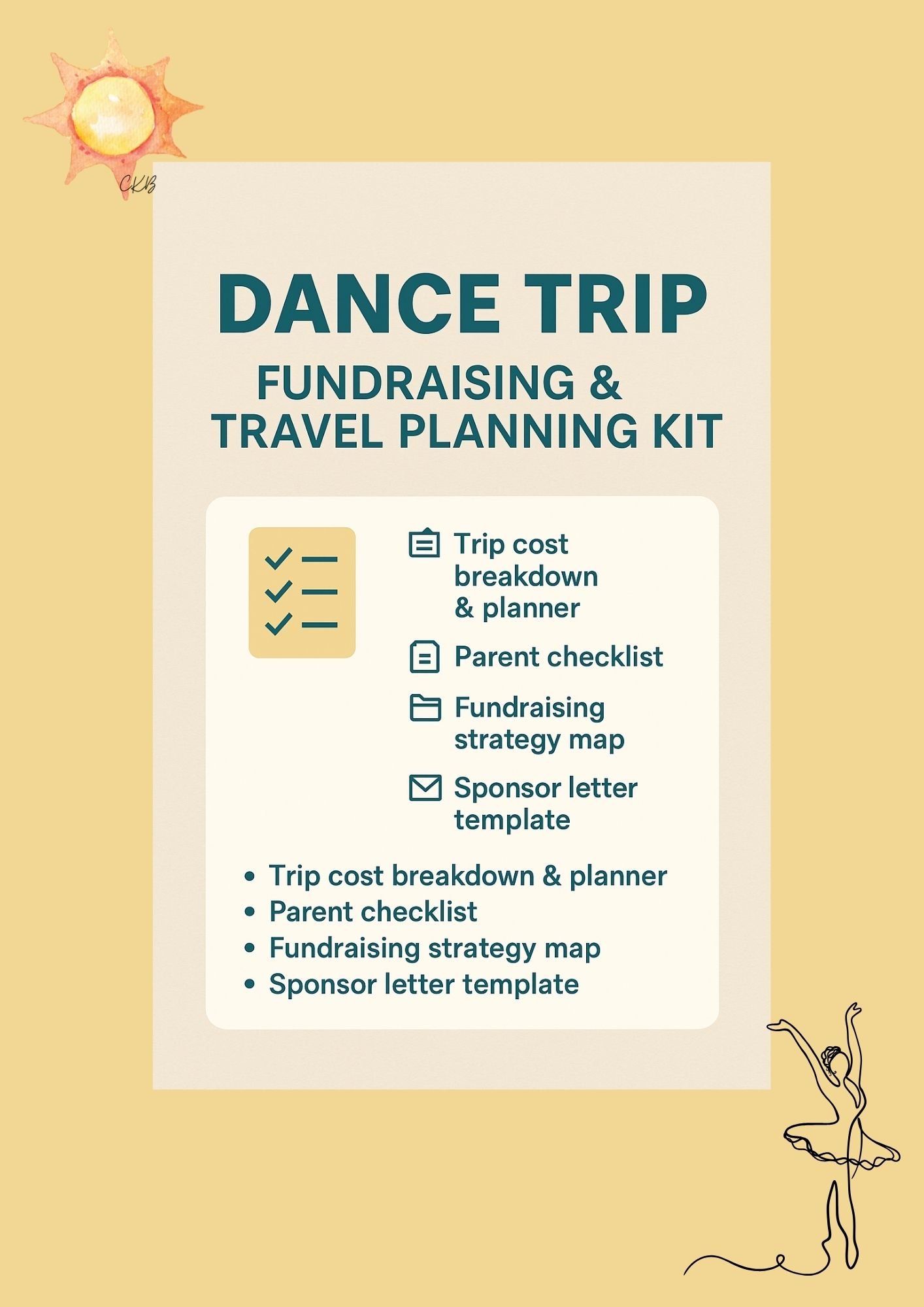 Dance Trip Fundraising & Travel Planning Kit - Payhip