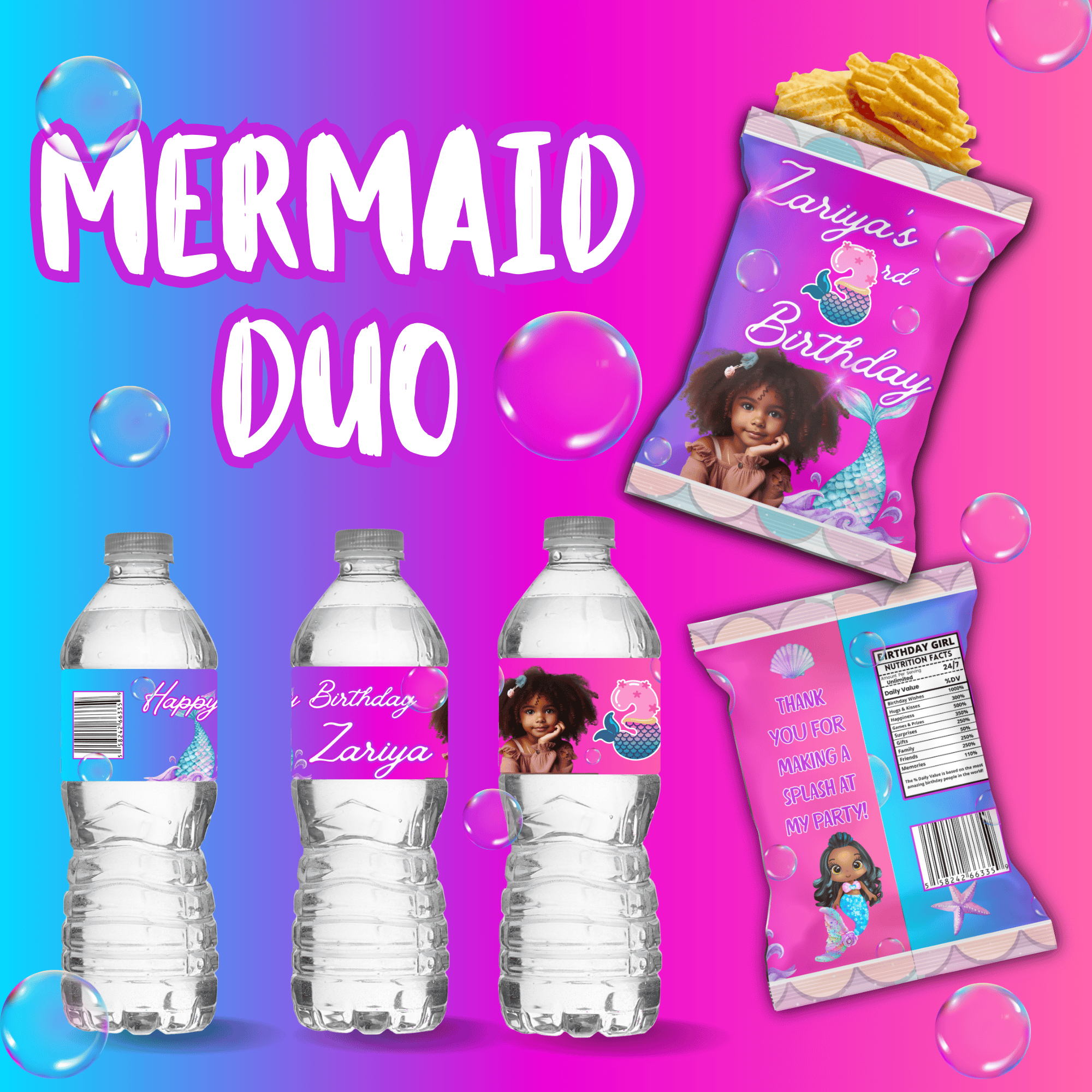 Mermaid Party Favor Duo - Payhip