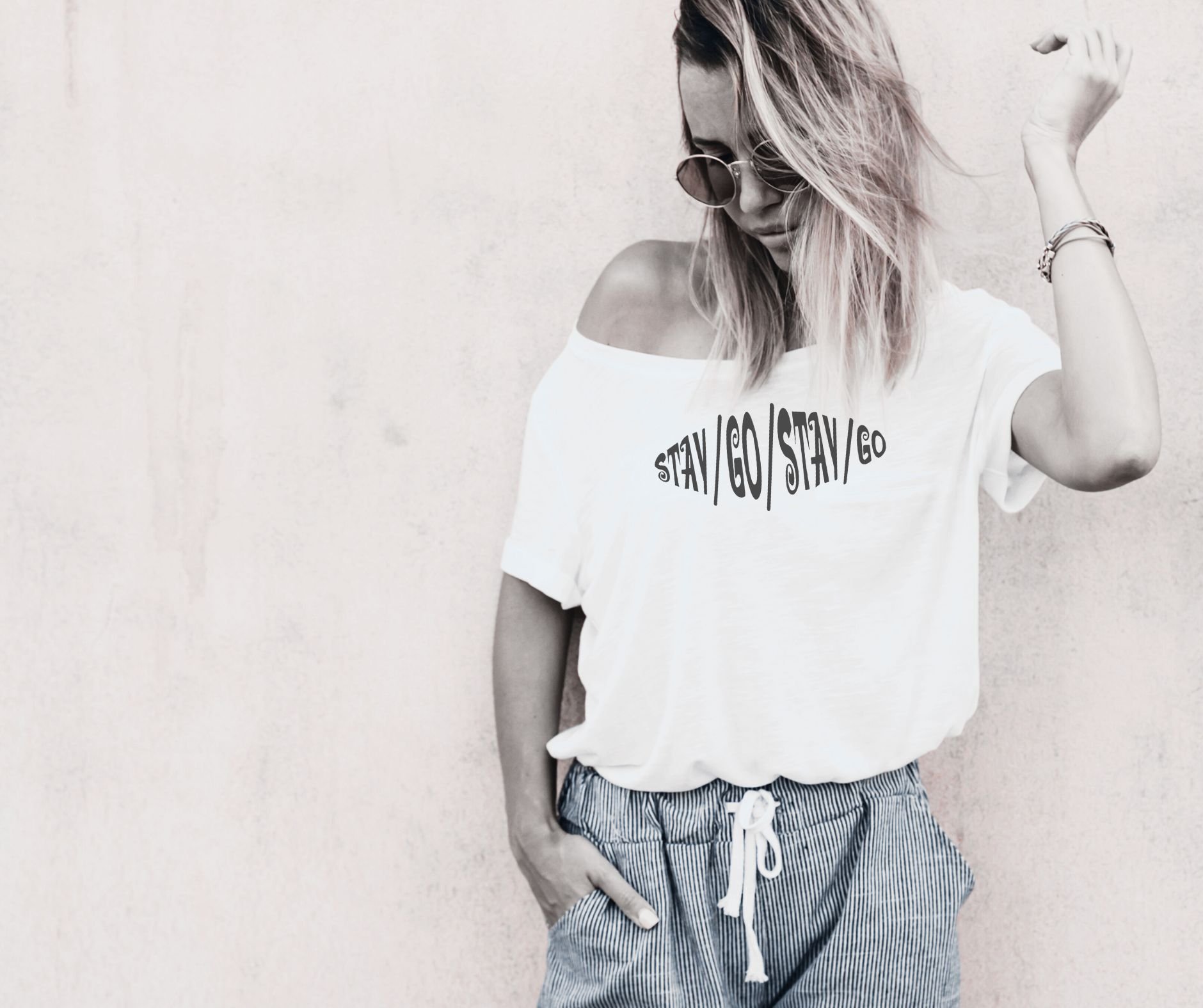 Stay / Go / Stay / Go – Relationship Loop Tee - Payhip