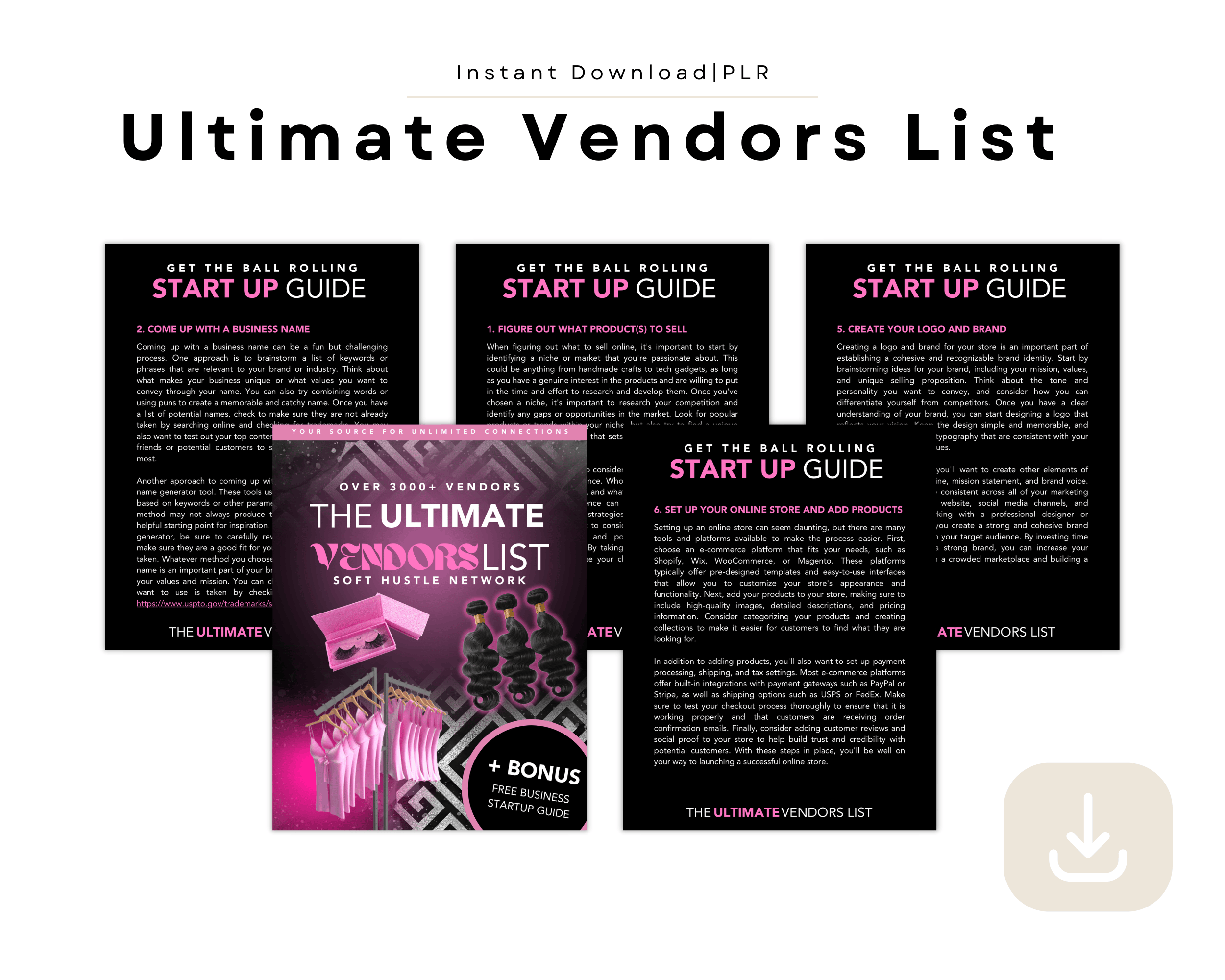 Ultimate Vendors Pack- Physical Product Business Vendor list | PLR| MRR ...