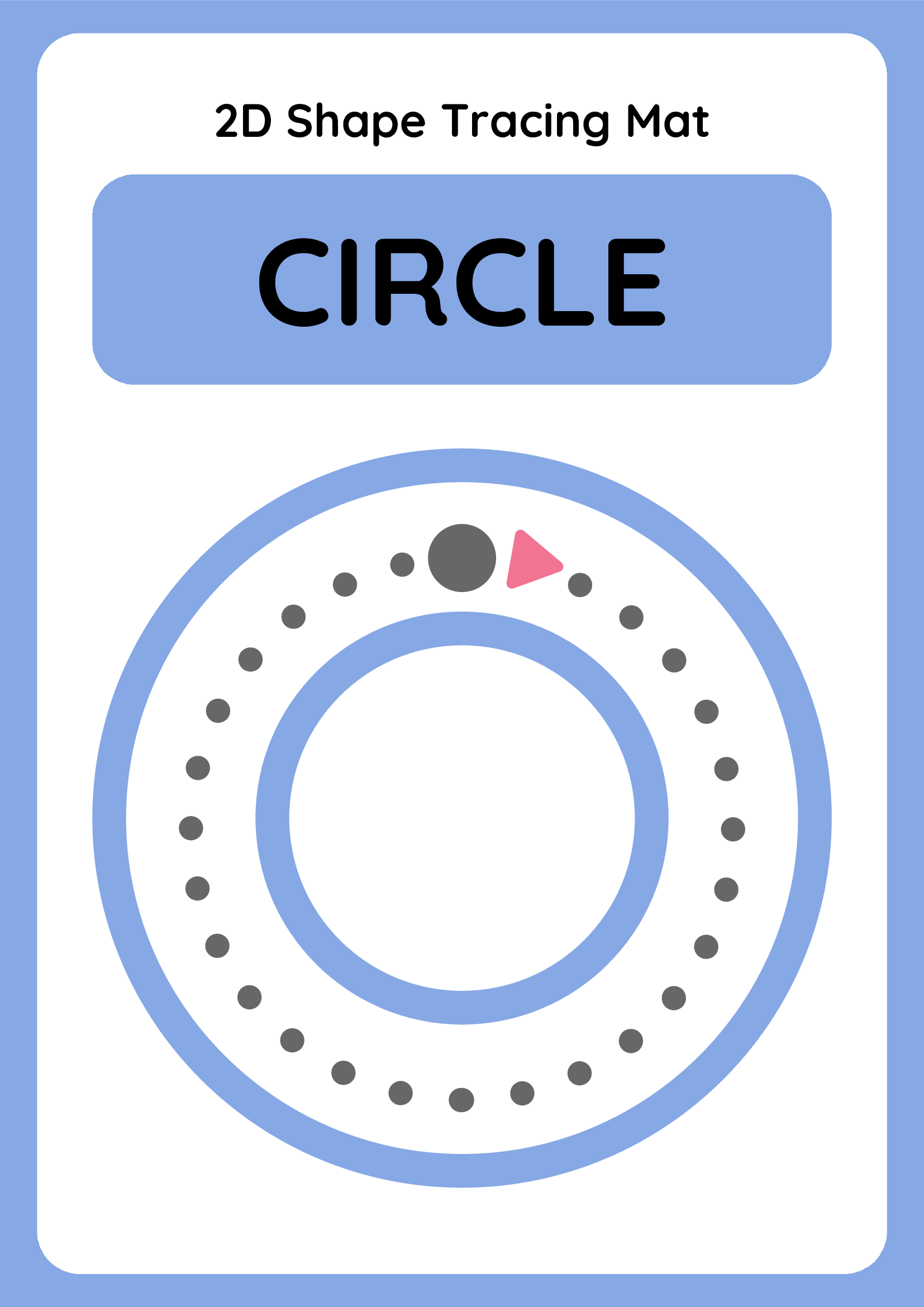 2D Shapes Tracing Math Worksheets in Colorful Dotted Style - Payhip