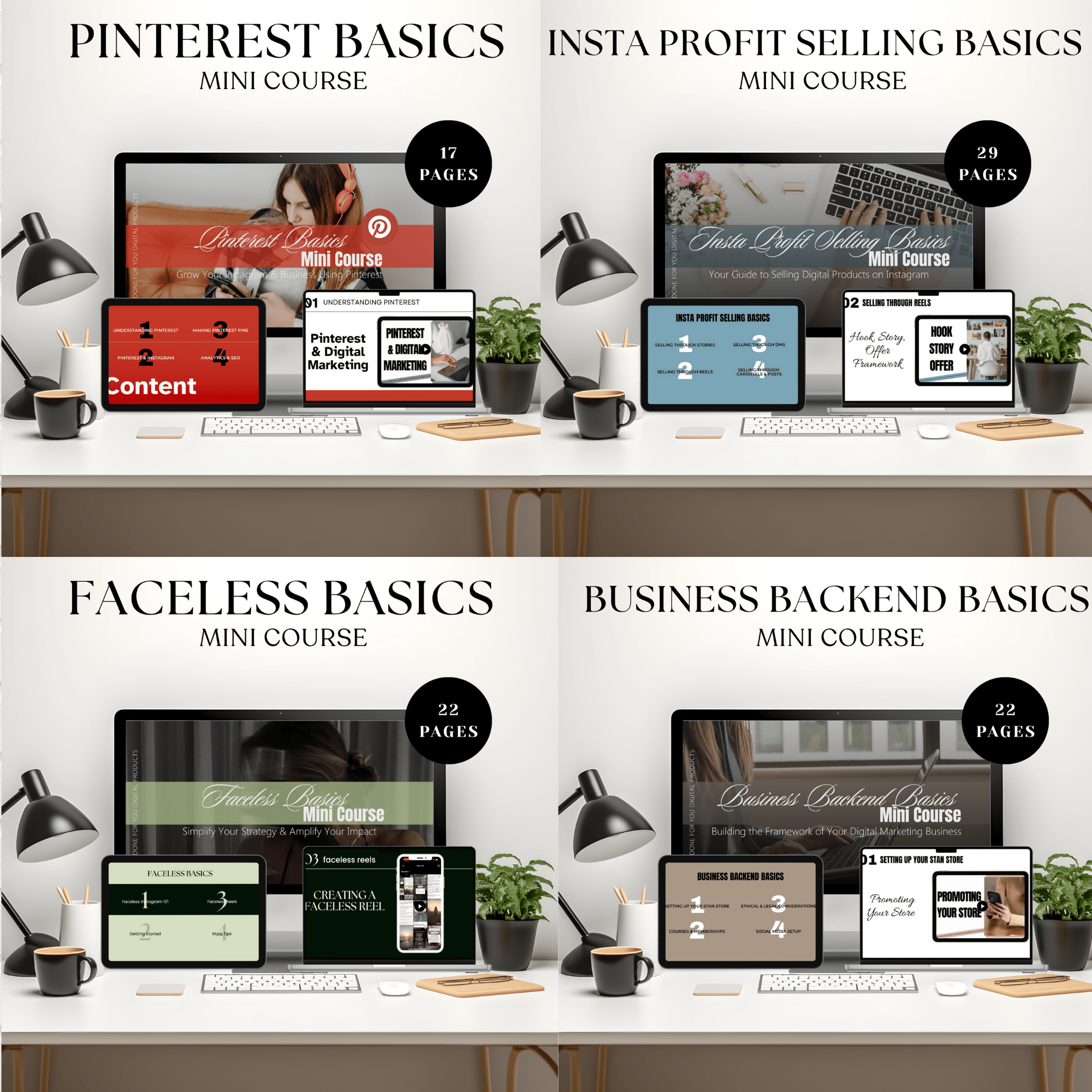 12 Mini Courses Bundle PLR & MMR - Payhip