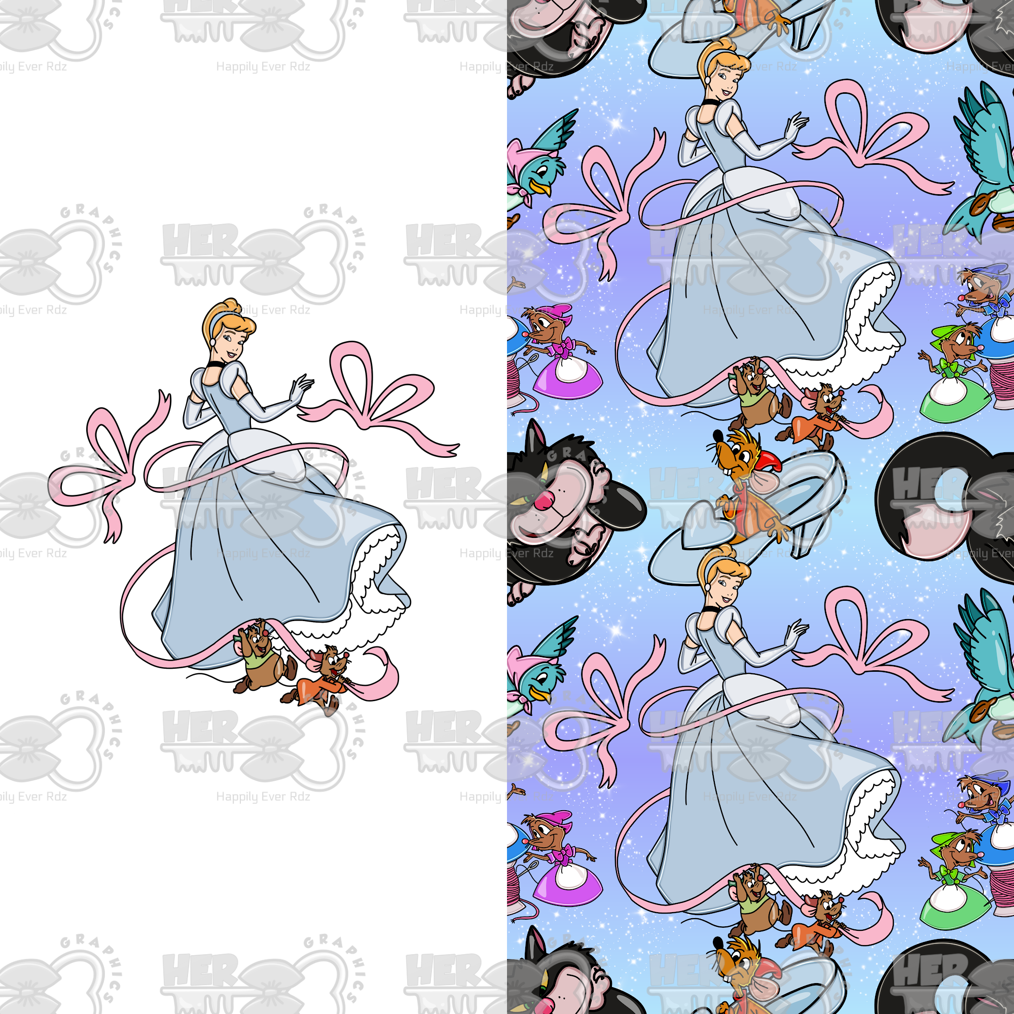 Cinderella & Animals PNG - Payhip