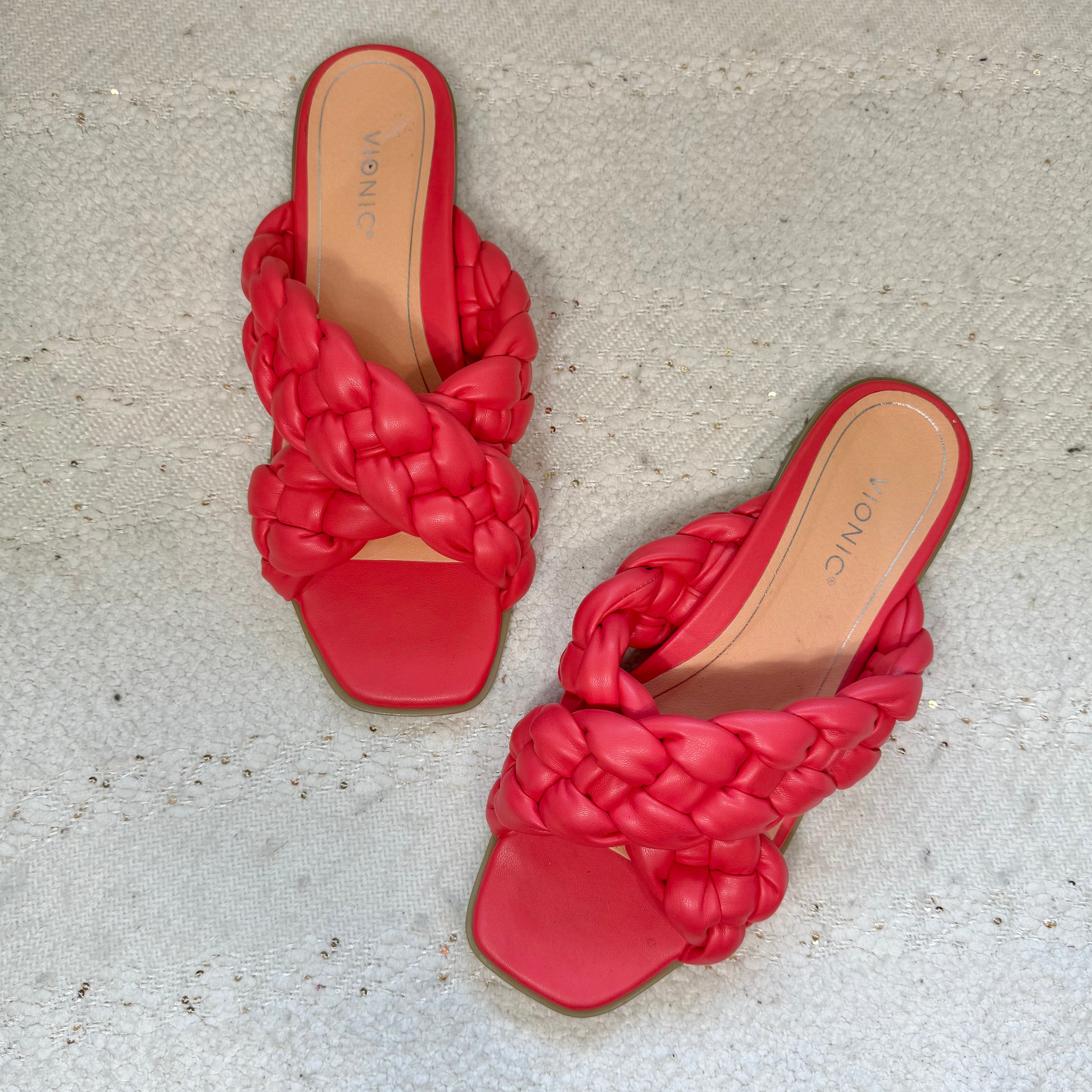 Vionic salmon pink sandals - size 11 - Payhip