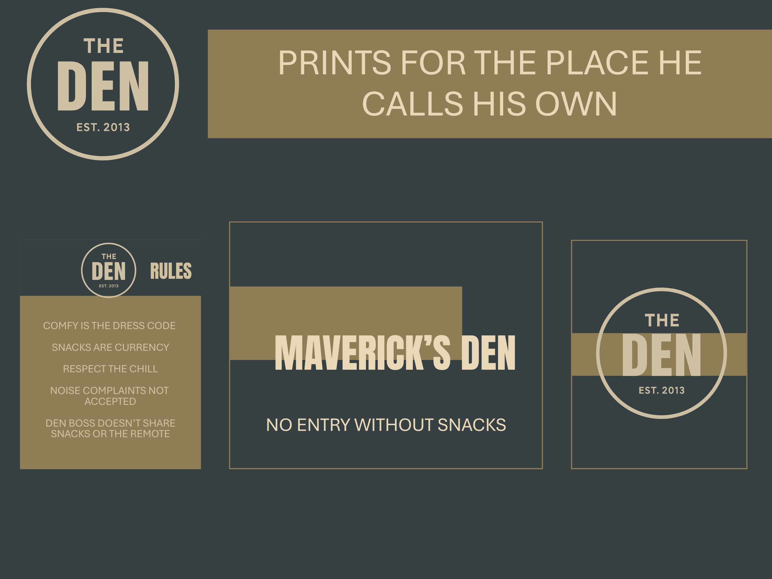 The Den Wall Art Collection – Printable Home Decor for Boys, Teens ...