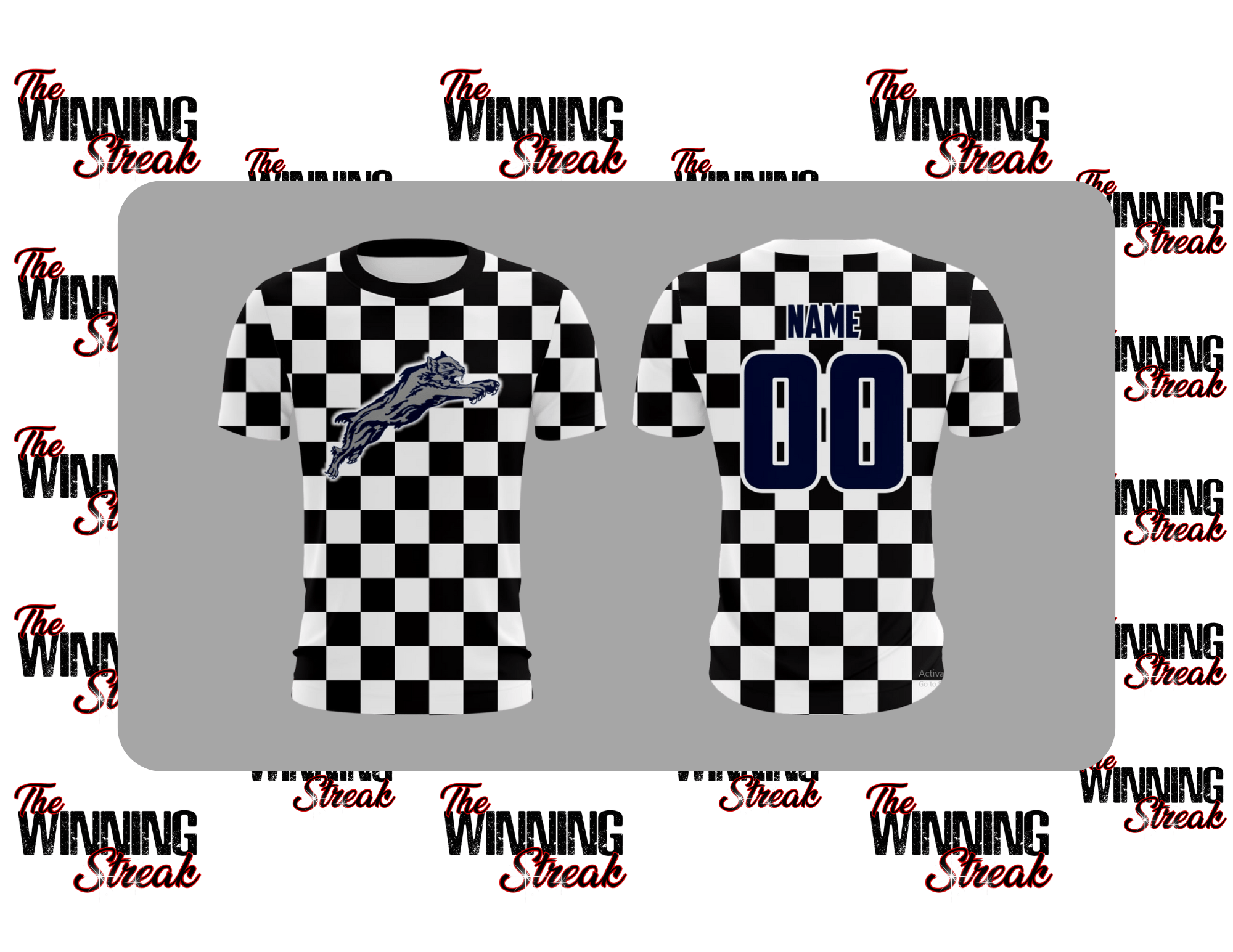 Paris Wildcats Checkered Custom Tee - Payhip
