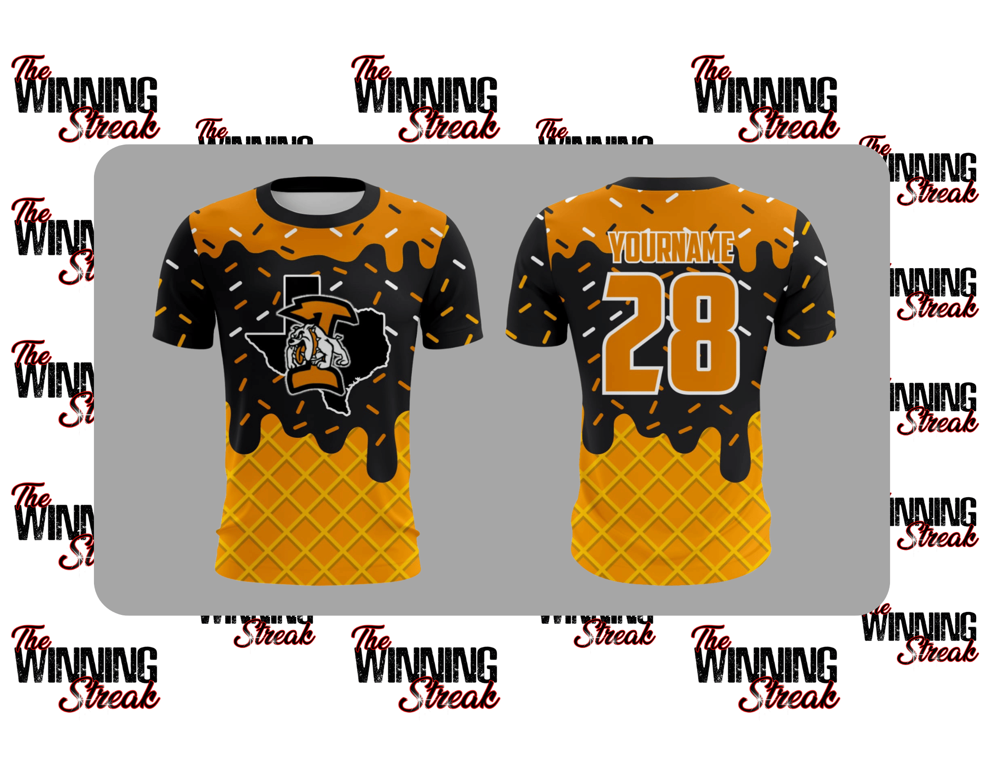 Ira Bulldogs Ice Cream Drip Custom Tee - Payhip