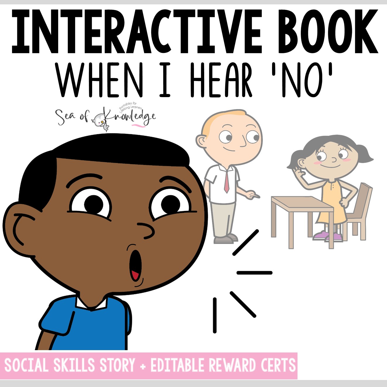 Accepting No | Social Skills Printable for Emotional Regulation | Self ...