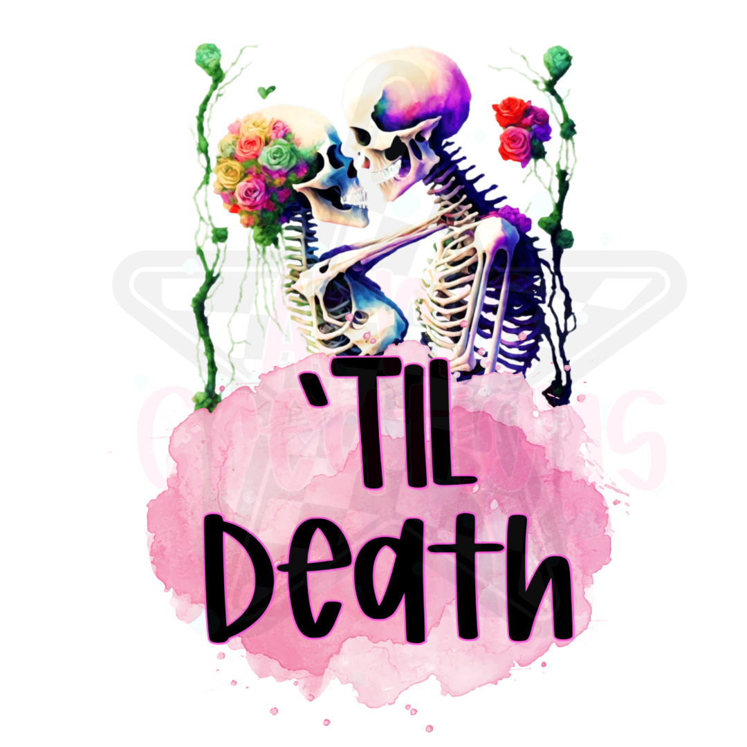 ’Til Death Skeleton Couple PNG – Romantic Gothic Clipart - Payhip