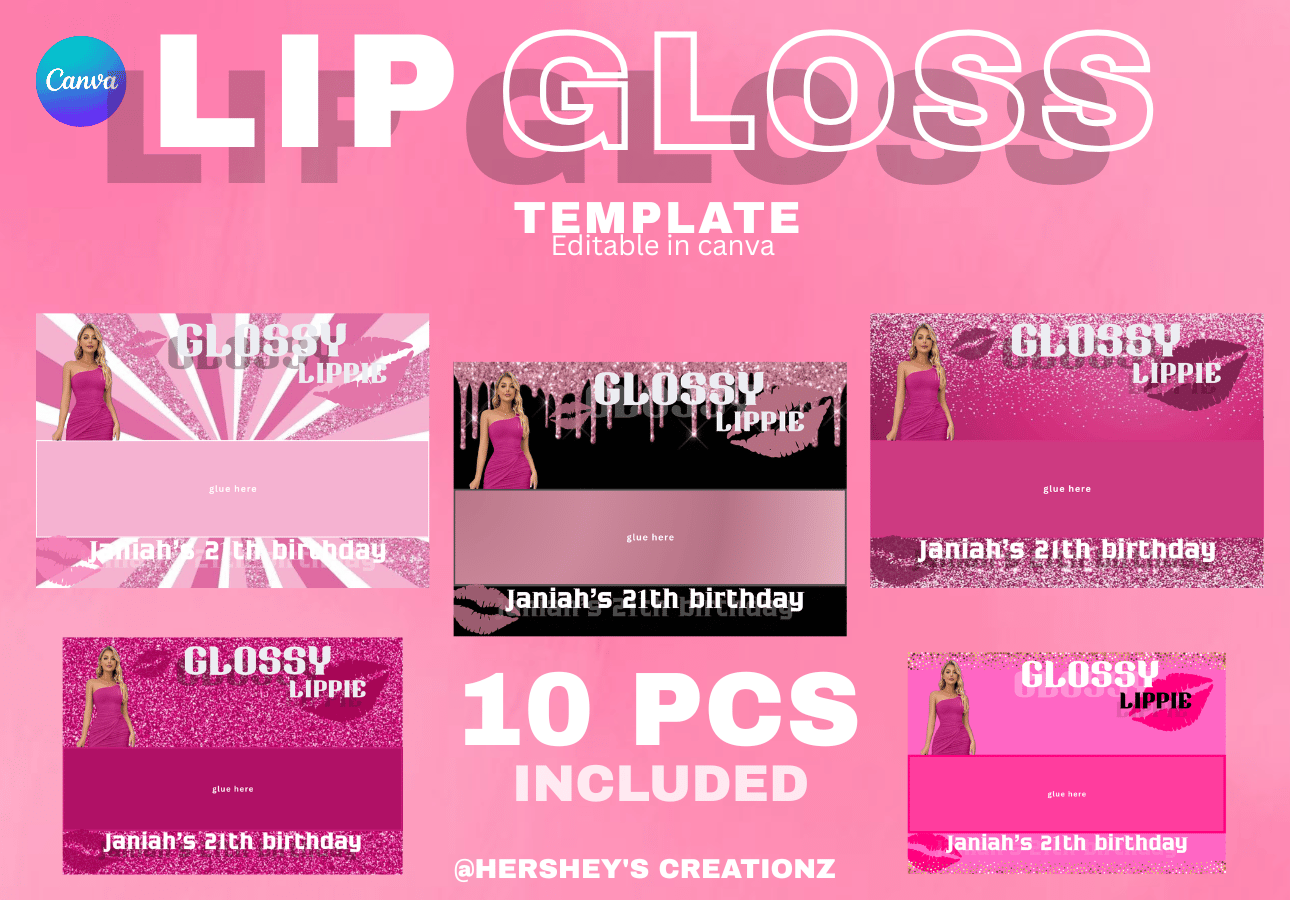 PINK LIP GLOSS TEMPLATE - Payhip