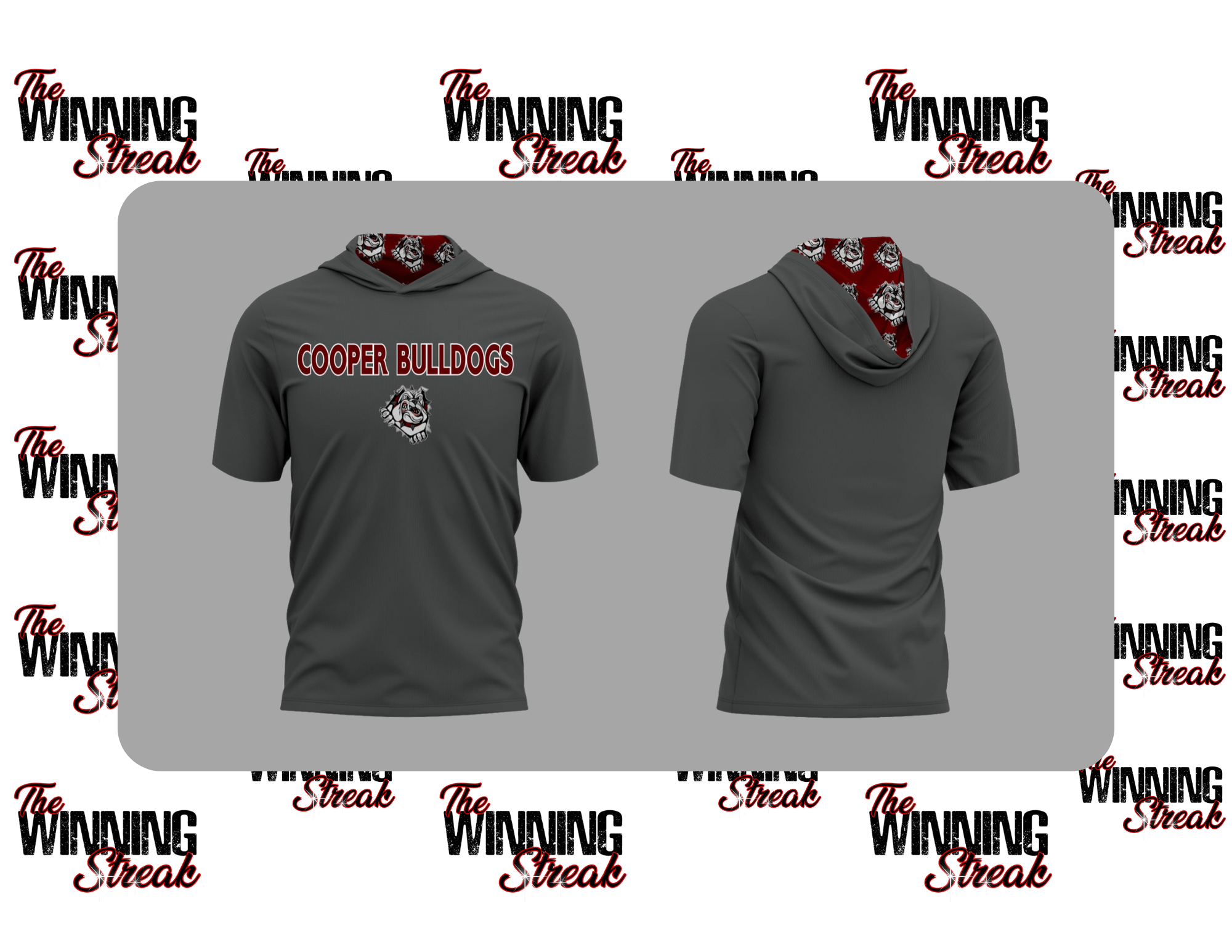 Cooper Bulldogs Performance Hooded Tee - Payhip