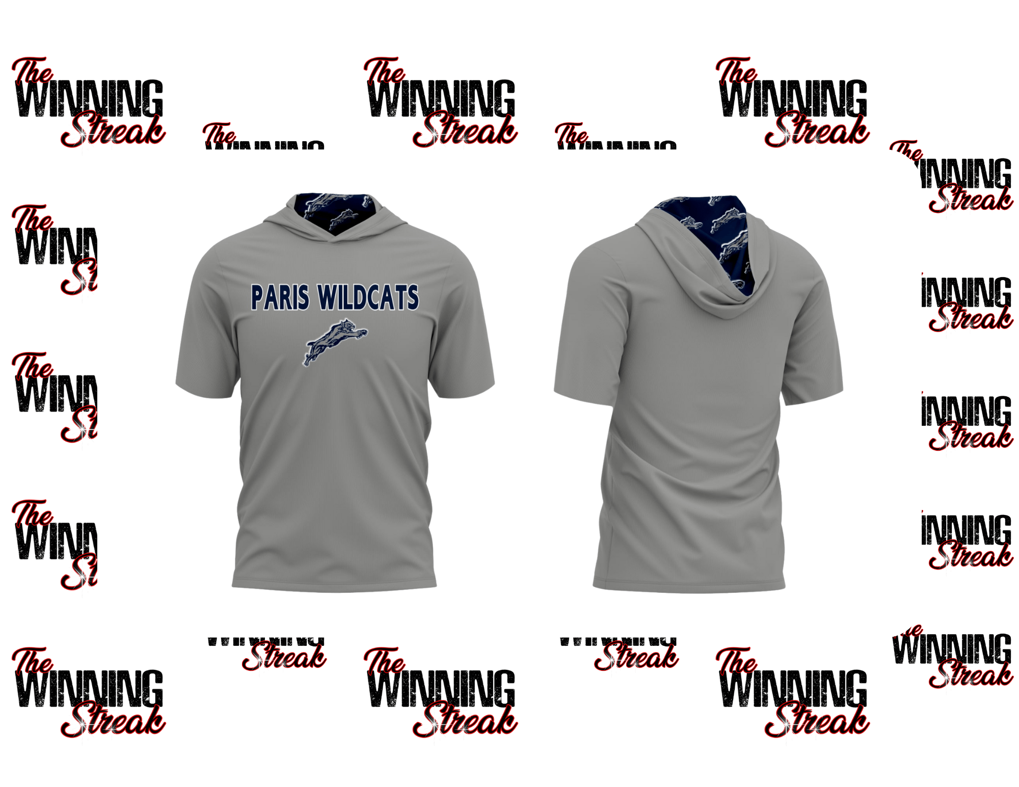 Paris Wildcats Performance Hooded Tee - Payhip