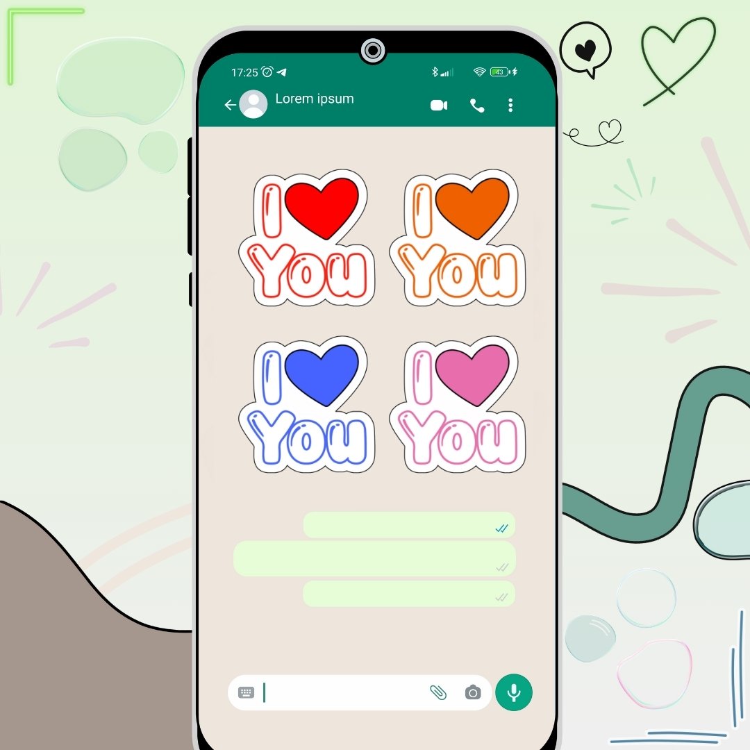 Sweet Message Fun Daily Stickers for Family Spouses Wife Husband ...