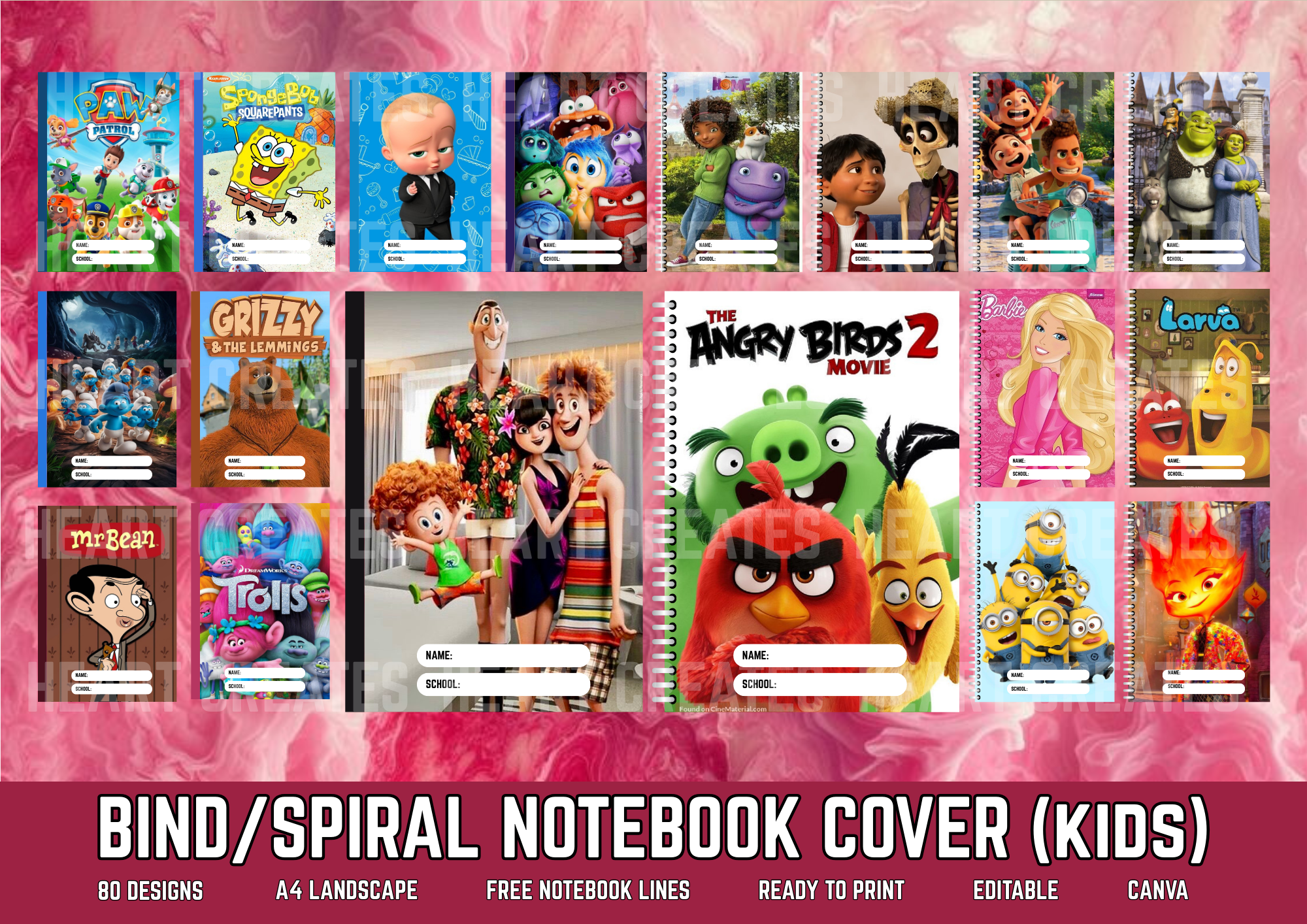 KIDS NOTEBOOK COVER (UNISEX) - Payhip
