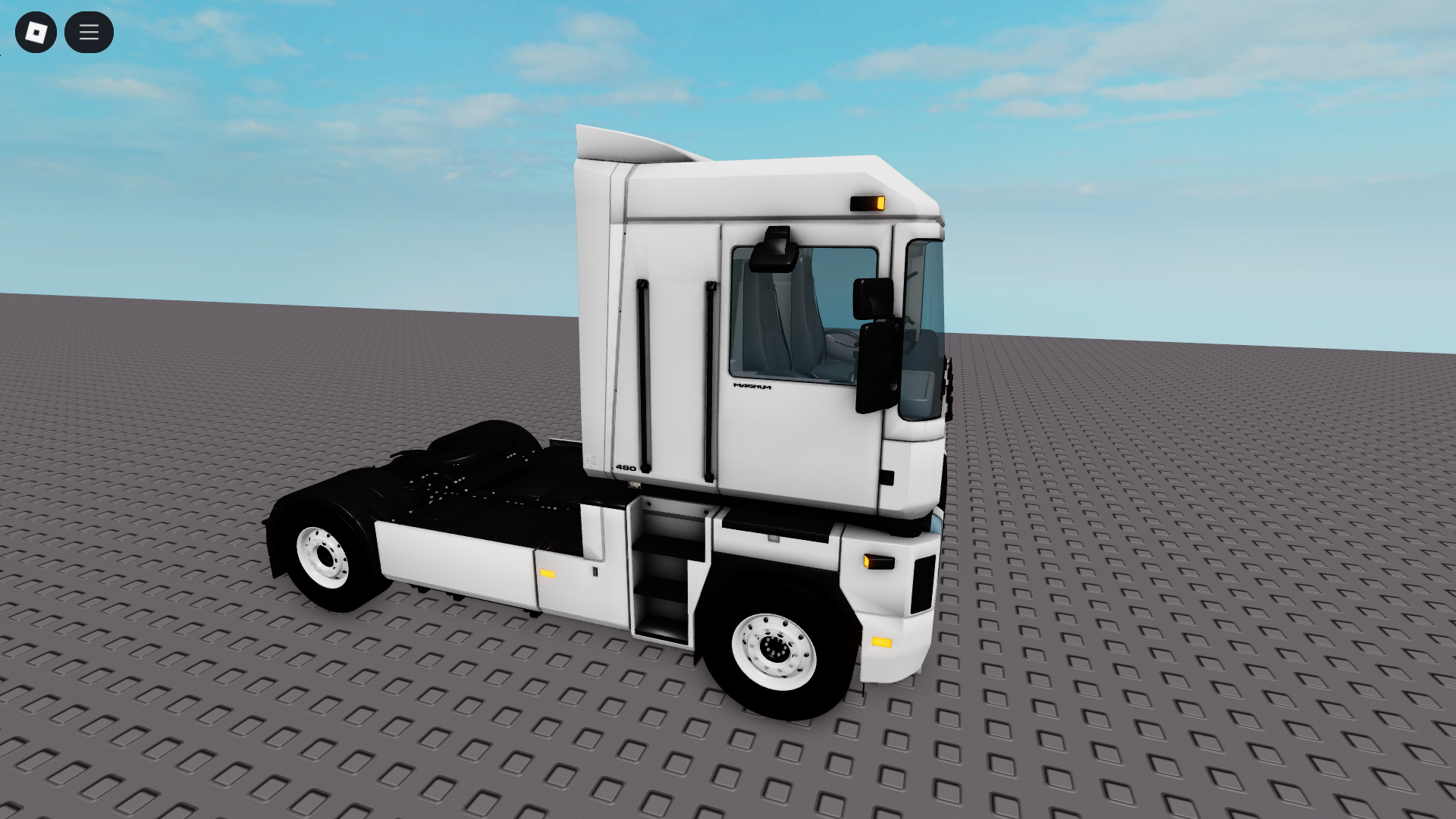 White Magnum Truck – Drivable Roblox Vehicle