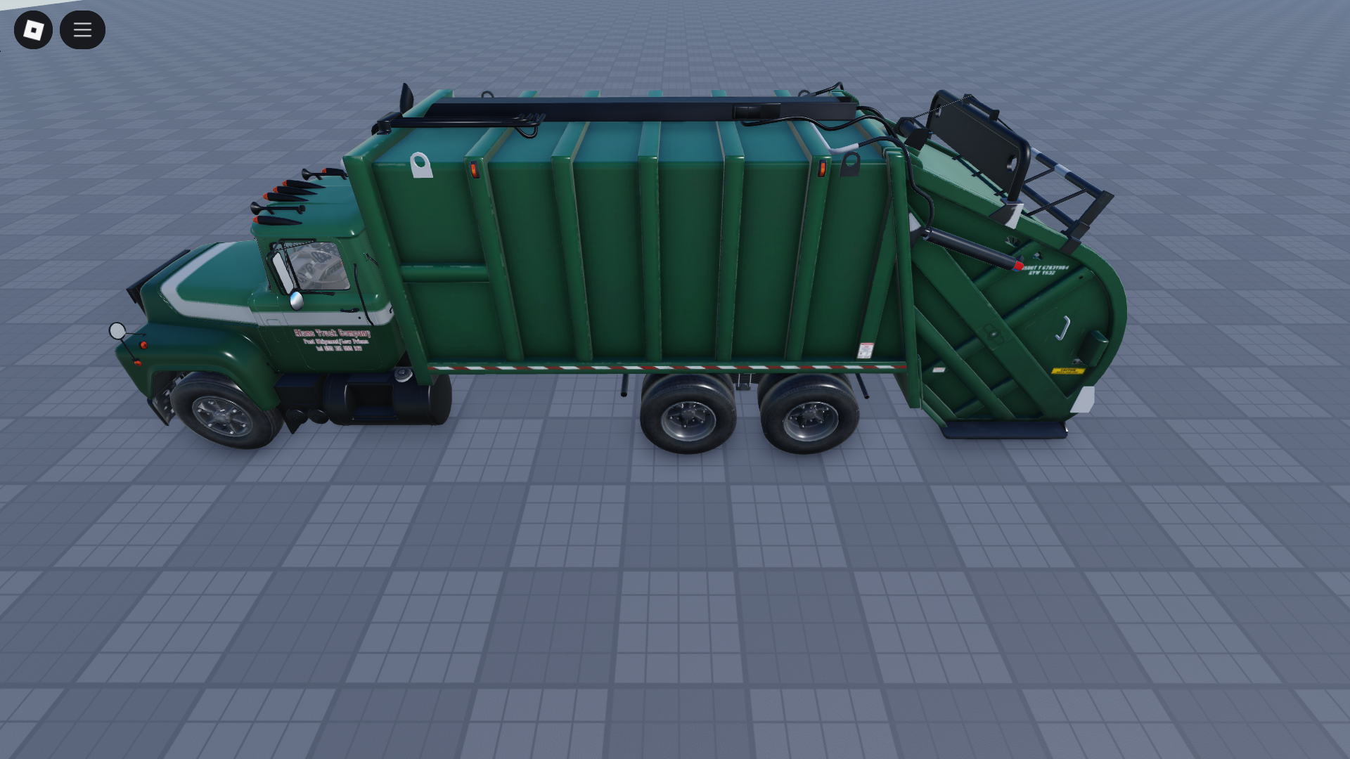 Drivable Garbage Truck V1 – Roblox Vehicle Asset