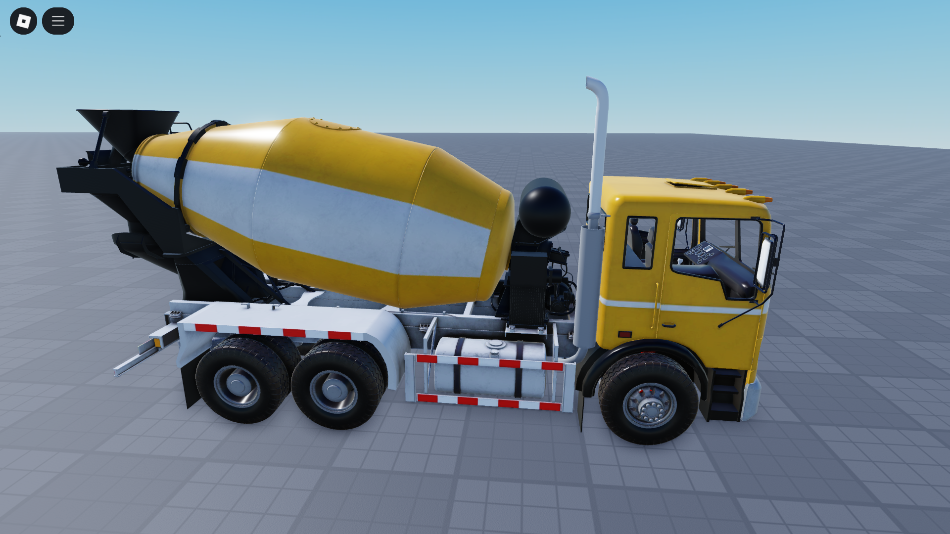 Drivable Cement Truck with Interior – Roblox Asset