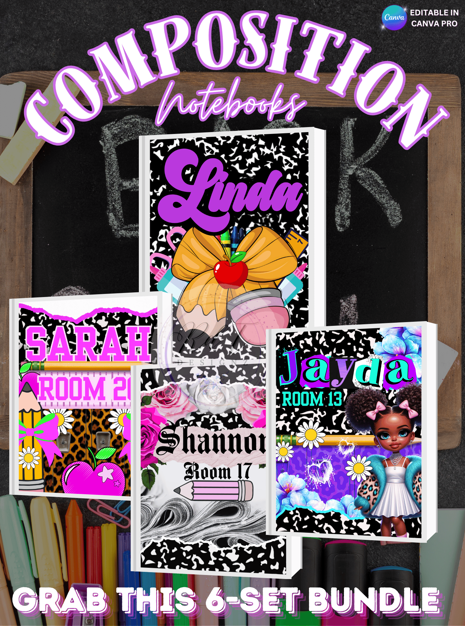 School Composition Notebook Bundle 1 Templates - Payhip