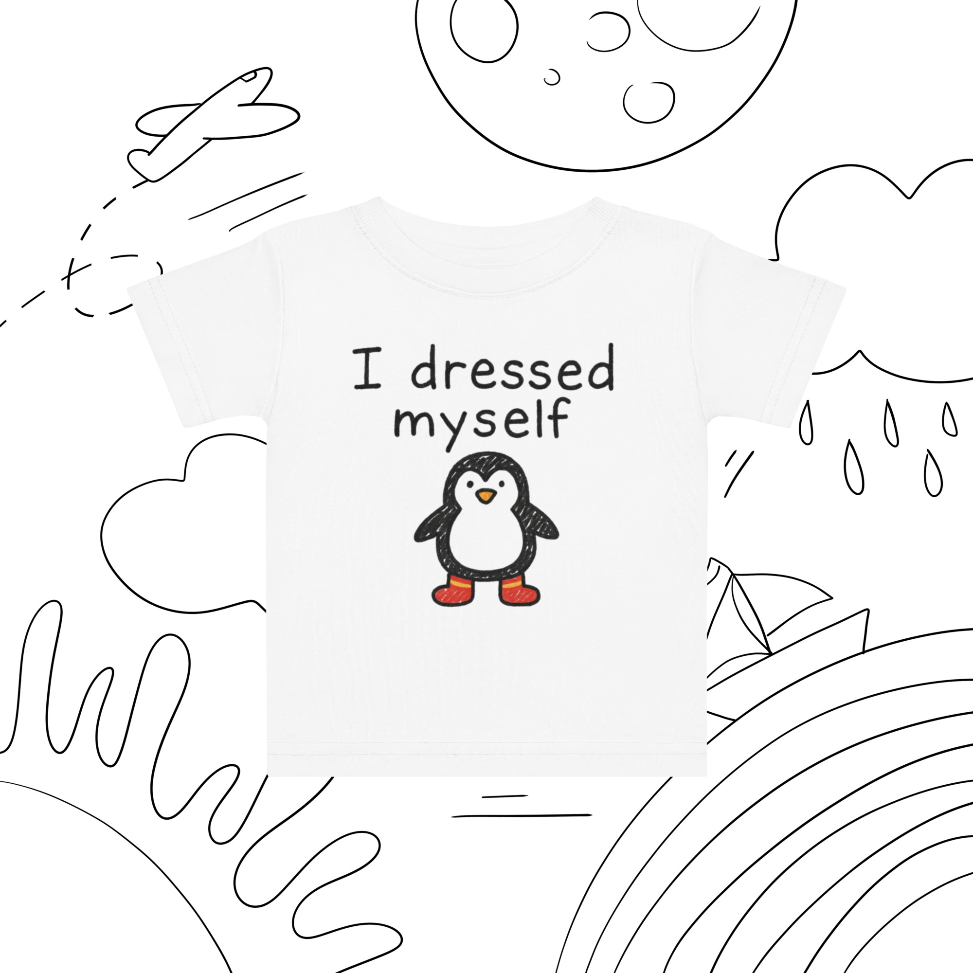 Adorably Cute Baby Onesies & Toddler Tees I DRESSED MYSELF TEE – Soft ...