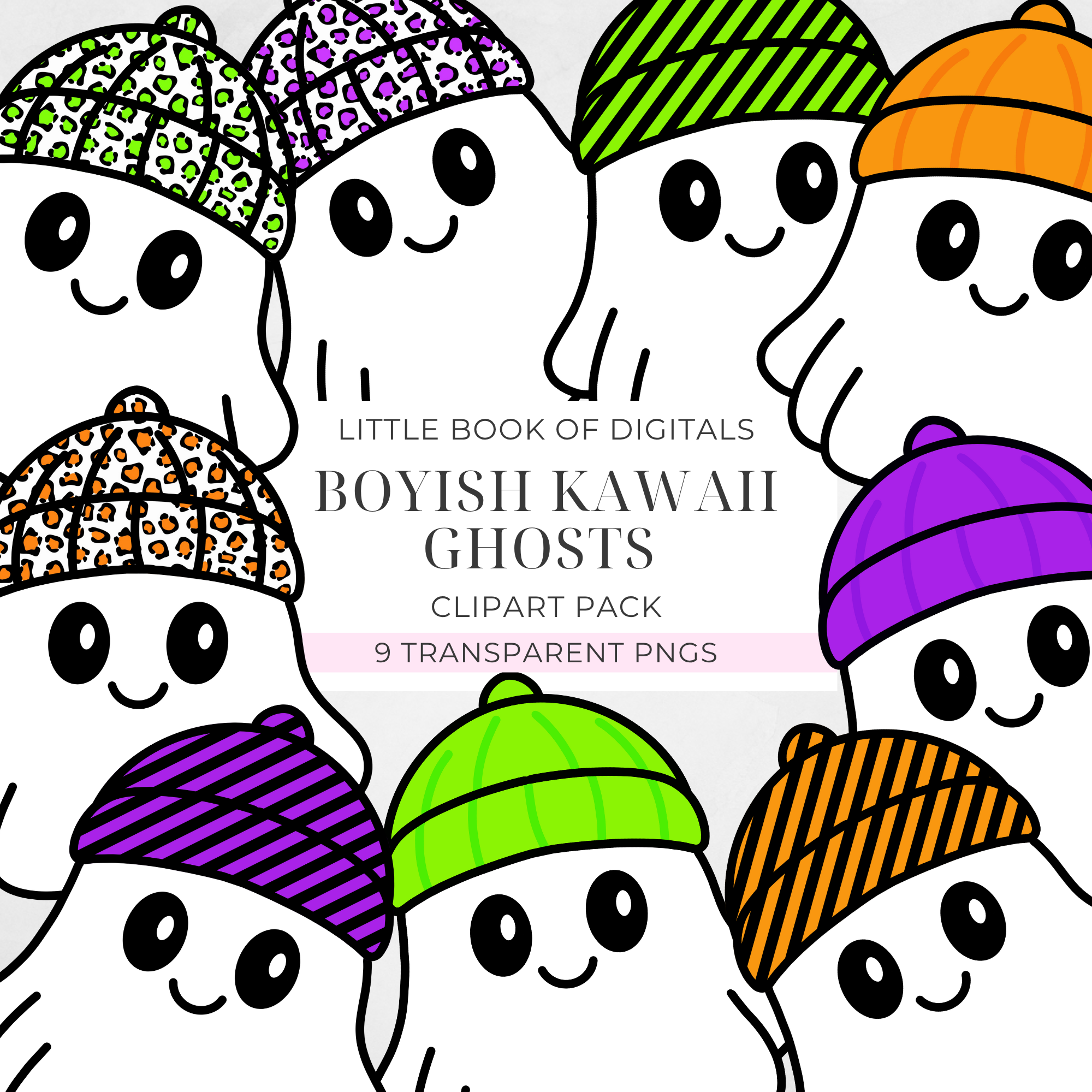 Ghost (Set Of 9 Clipart) - Payhip