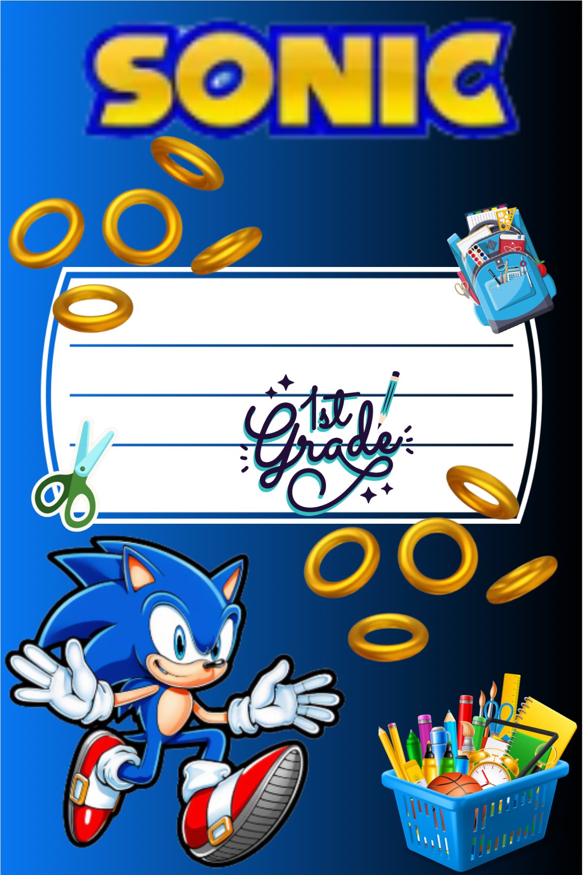 Sonic composition notebook cover - Payhip
