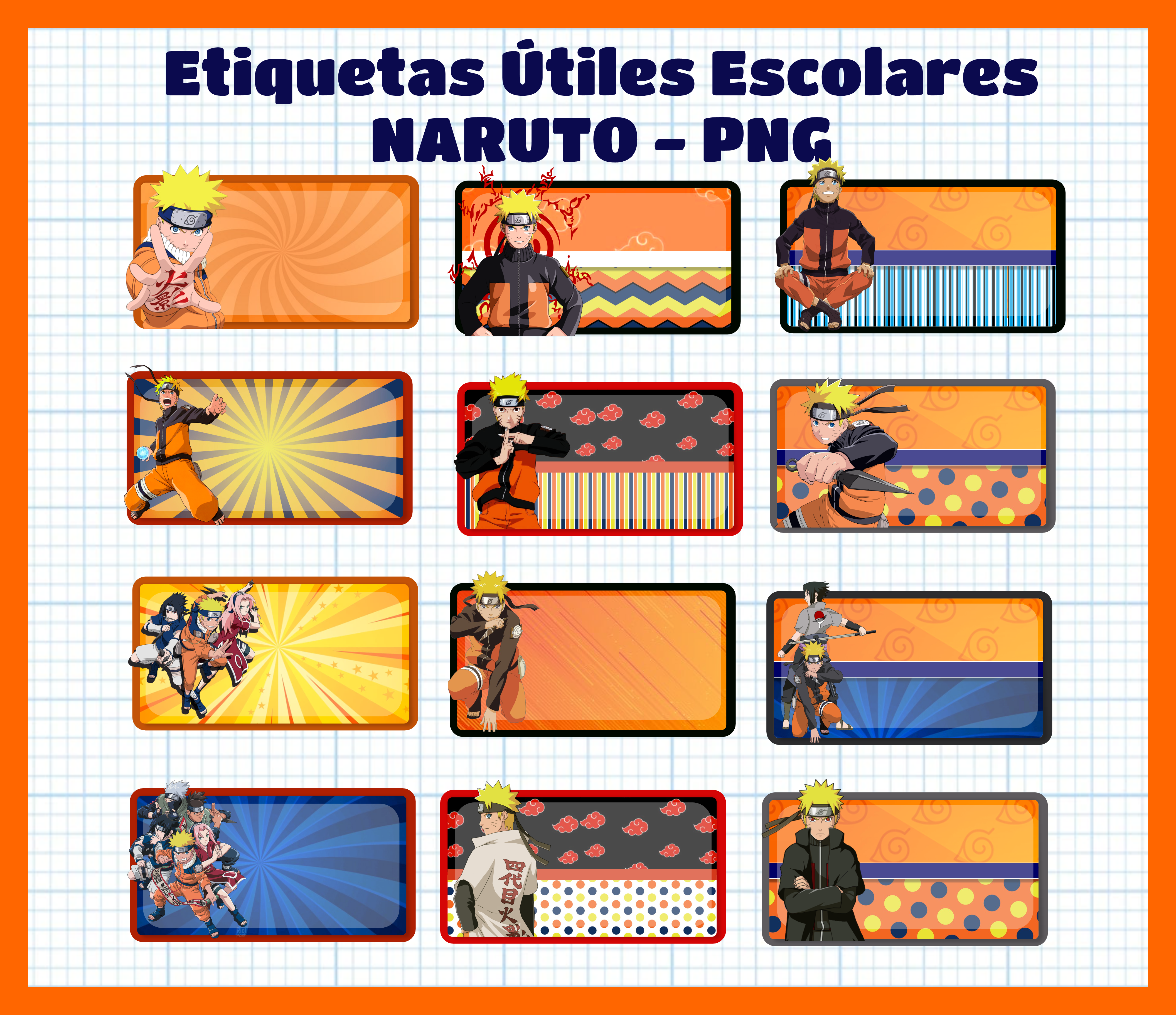 LABELS SCHOOLS NARUTO - Payhip