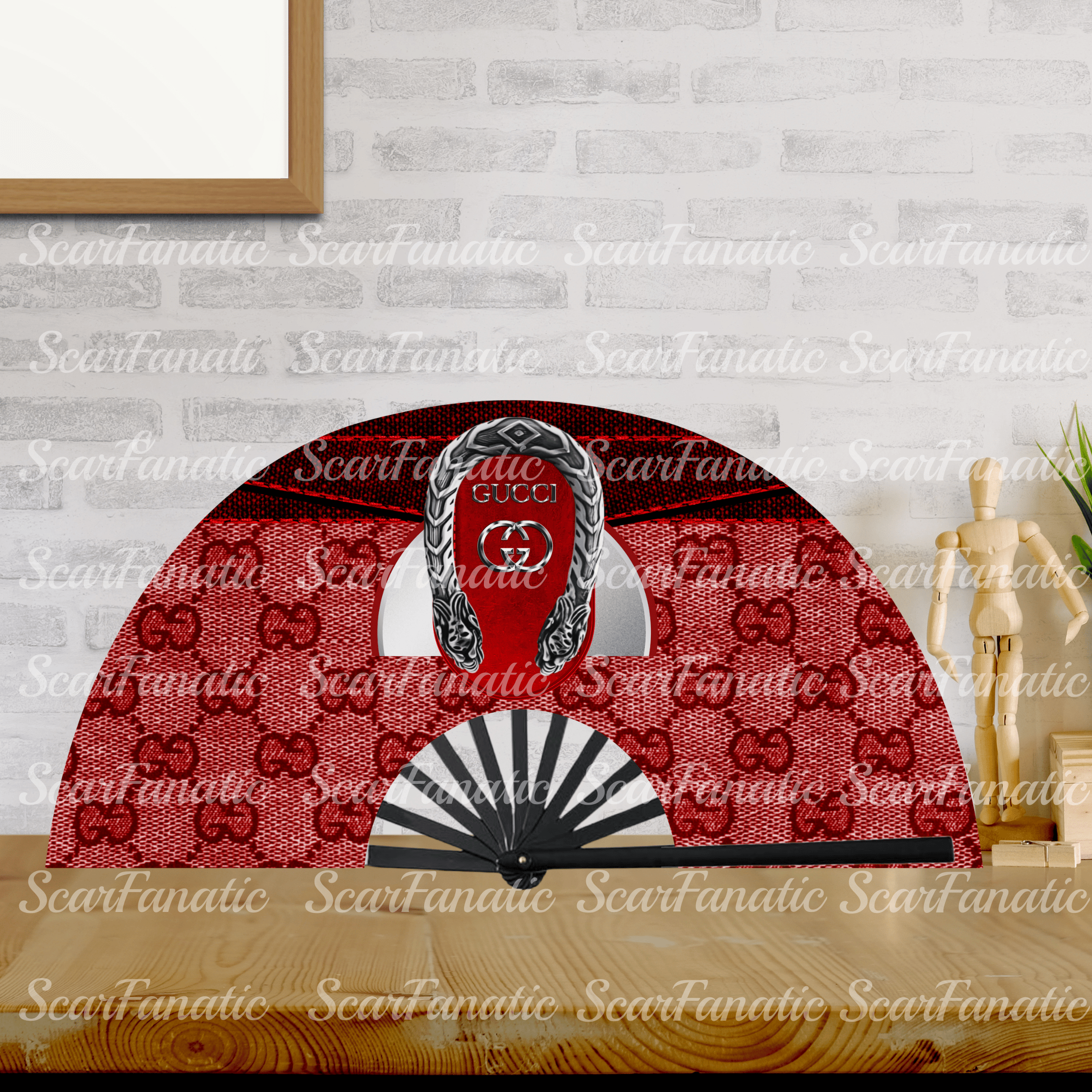 Red and Silver Gcc Clack Fan Design Template - Payhip