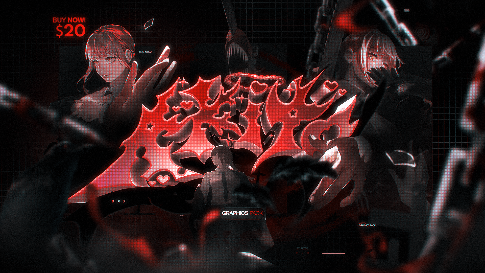 AKITO MAKIMA GRAPHICS PACK! ( 98 PSDS LIGHTROOM AND TUTORIALS ) - Payhip