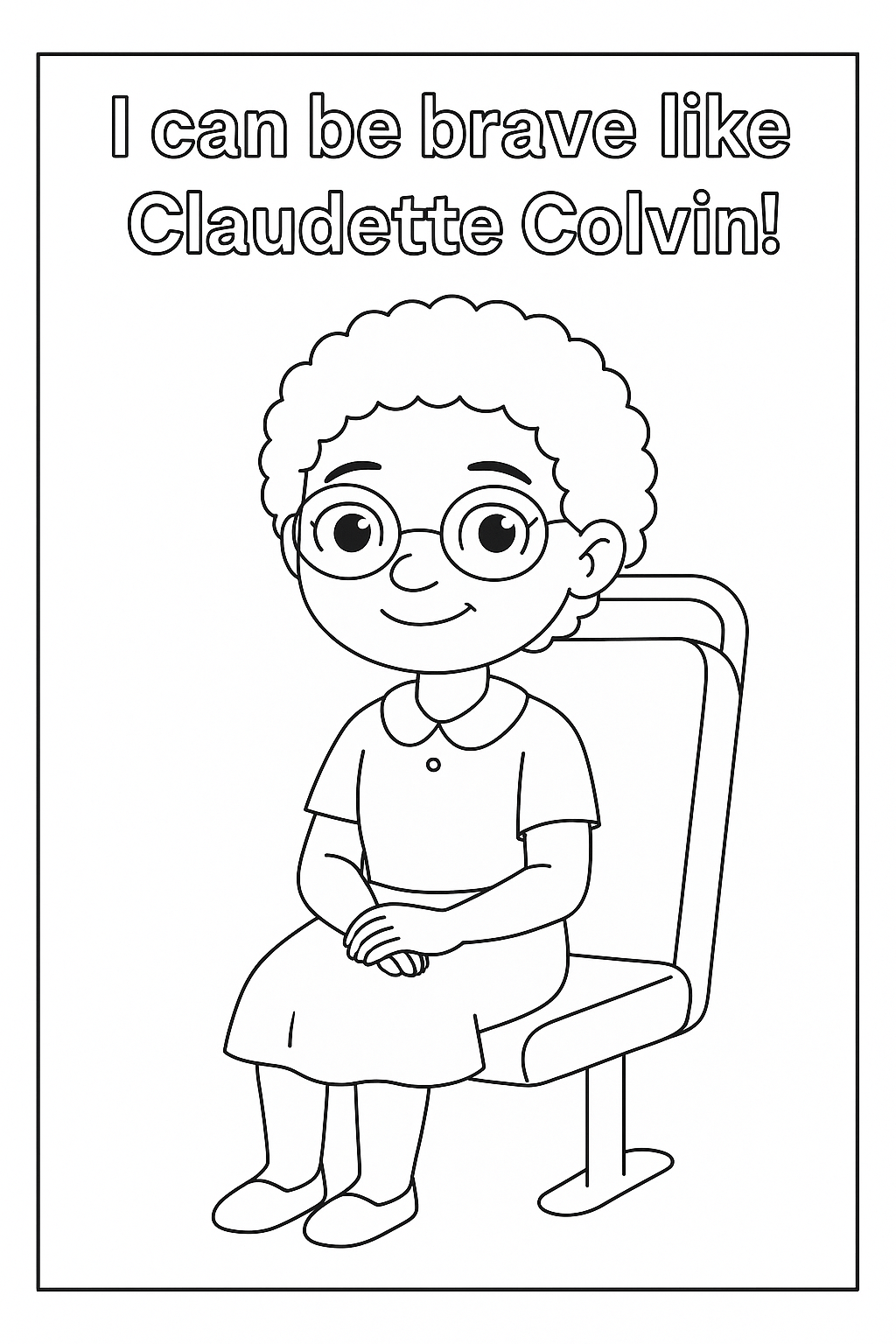 Claudette Colvin Coloring Page - Payhip