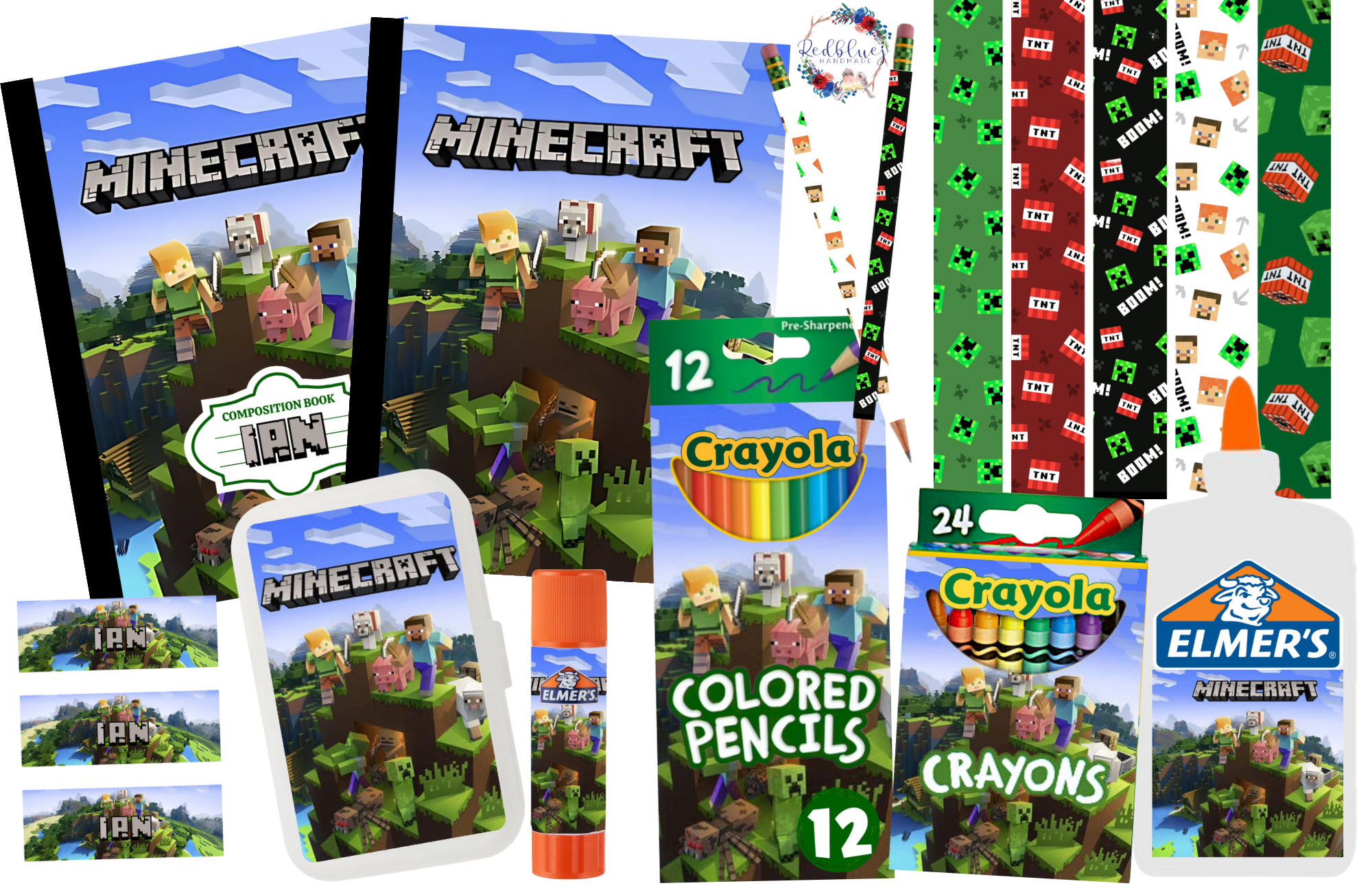 MINECRAFT2 CUSTOM SCHOOL SUPPLIES - Payhip