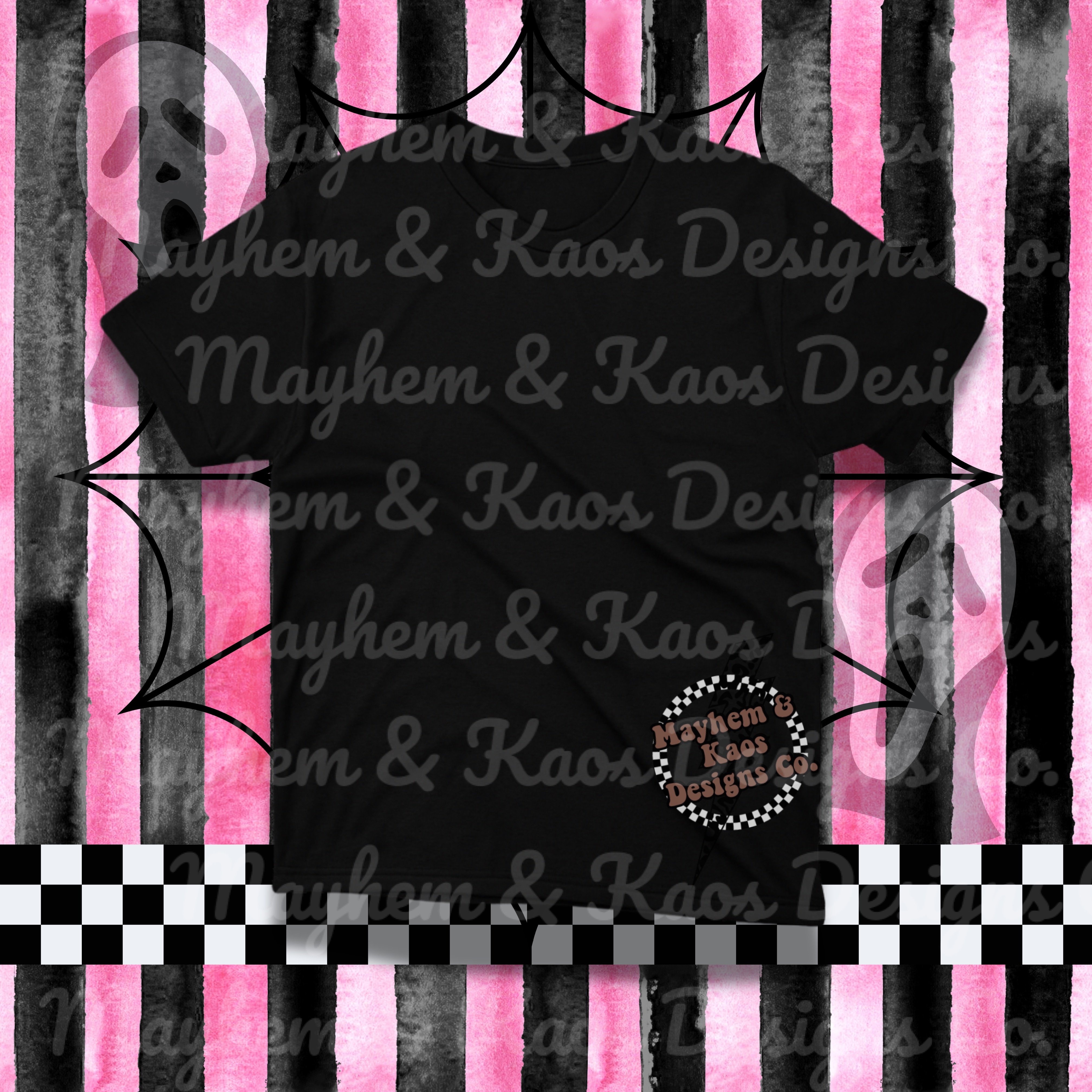 Spooky black tee mockup bundle - Payhip