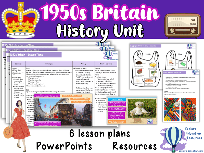 Toys Past and Present Comparison - KS1 History Lesson - 1950s/1960s