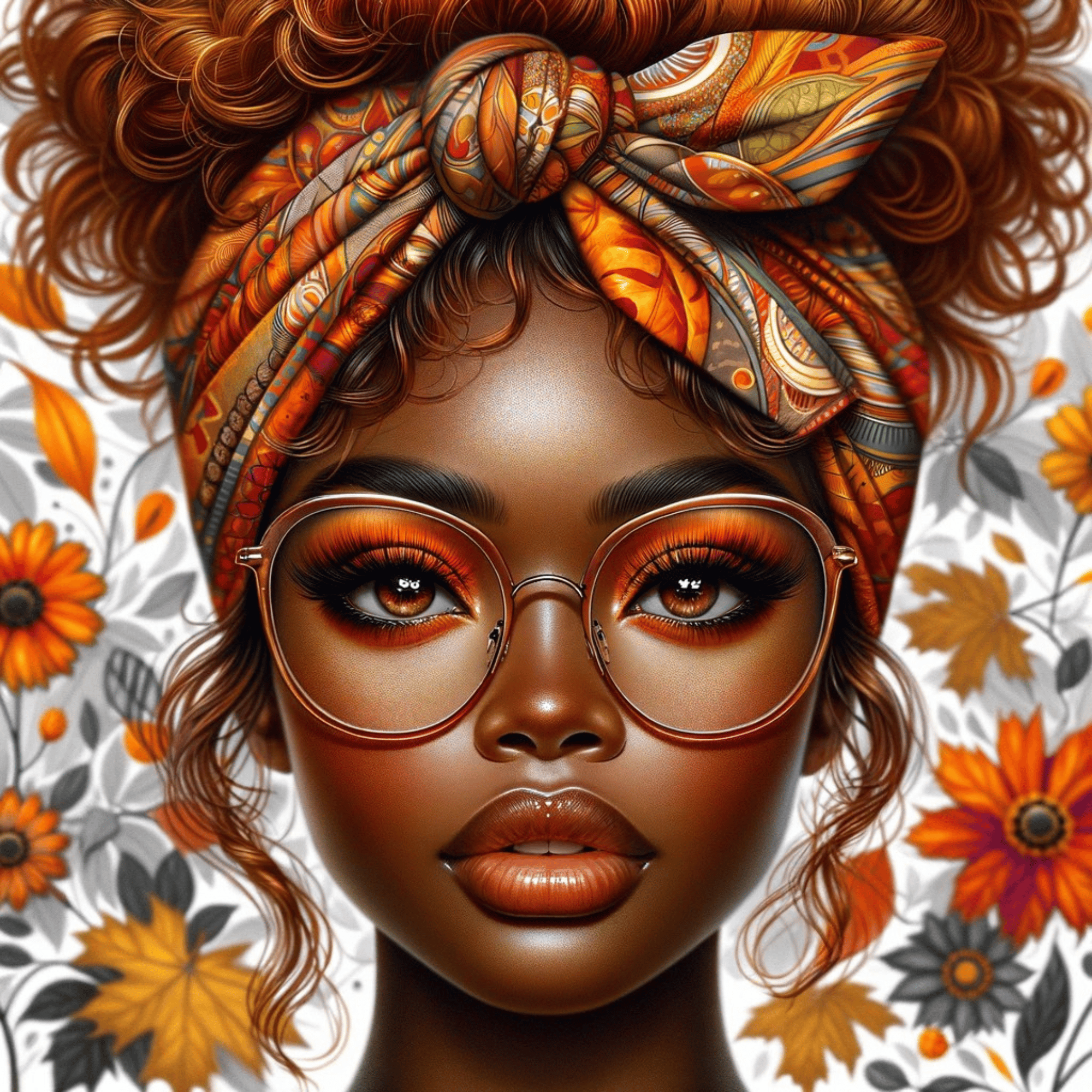 Fall Vibes Messy Bun, fall vibe png, afro puff png, natural hair, diva ...