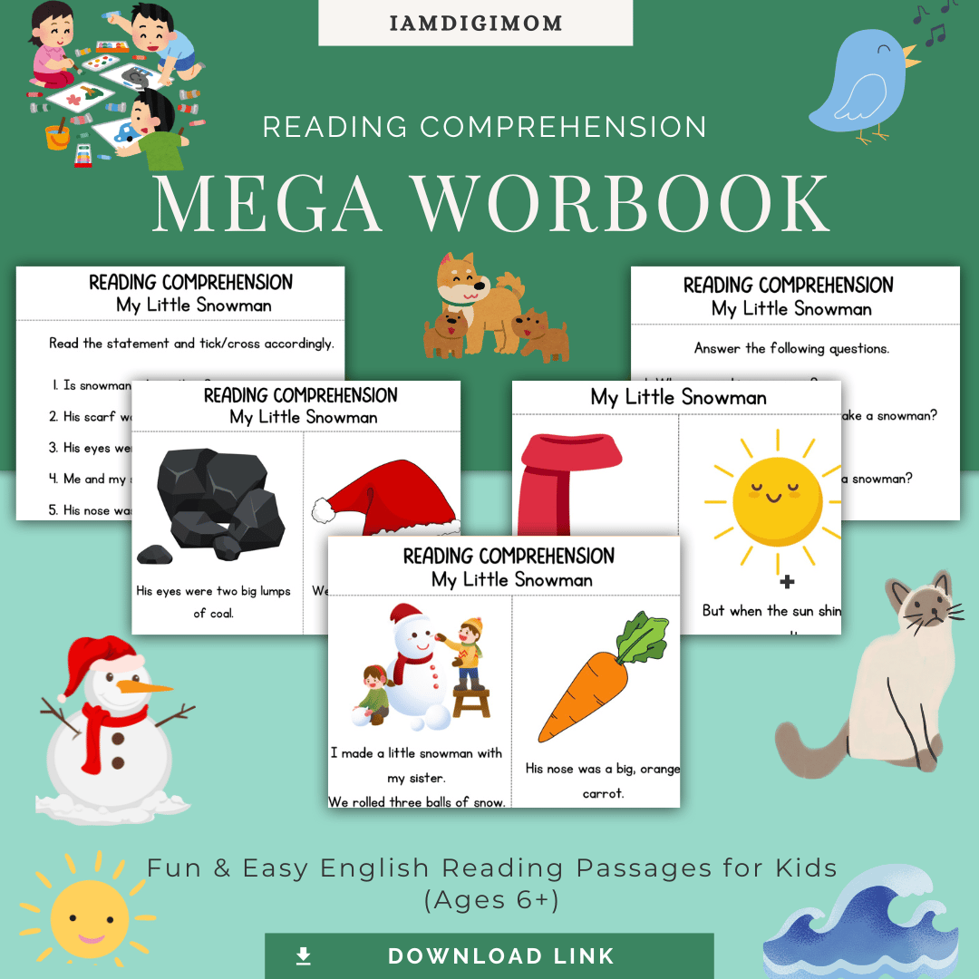 📘 Reading Comprehension Mega Workbook – 115 Pages - Payhip