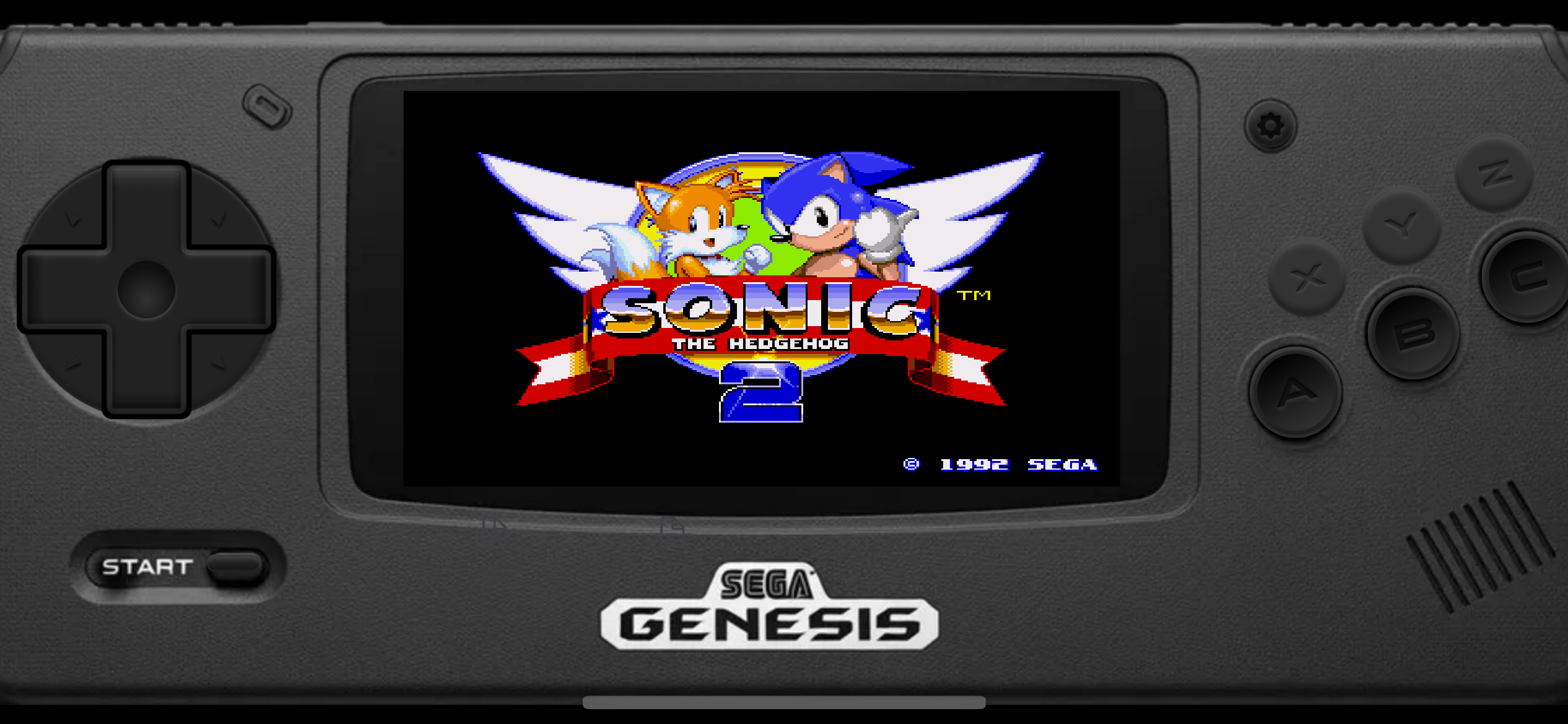 Genesis GO – Sega Handheld Skin for Manic Emu (iPhone Landscape ...