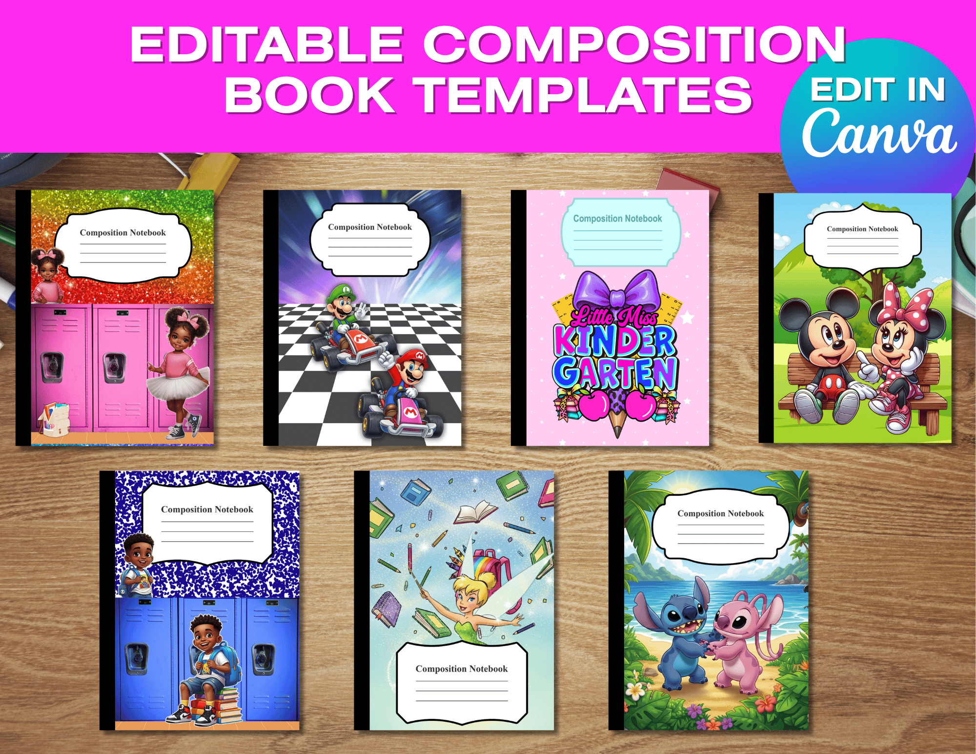 Composition Book Templates - Payhip