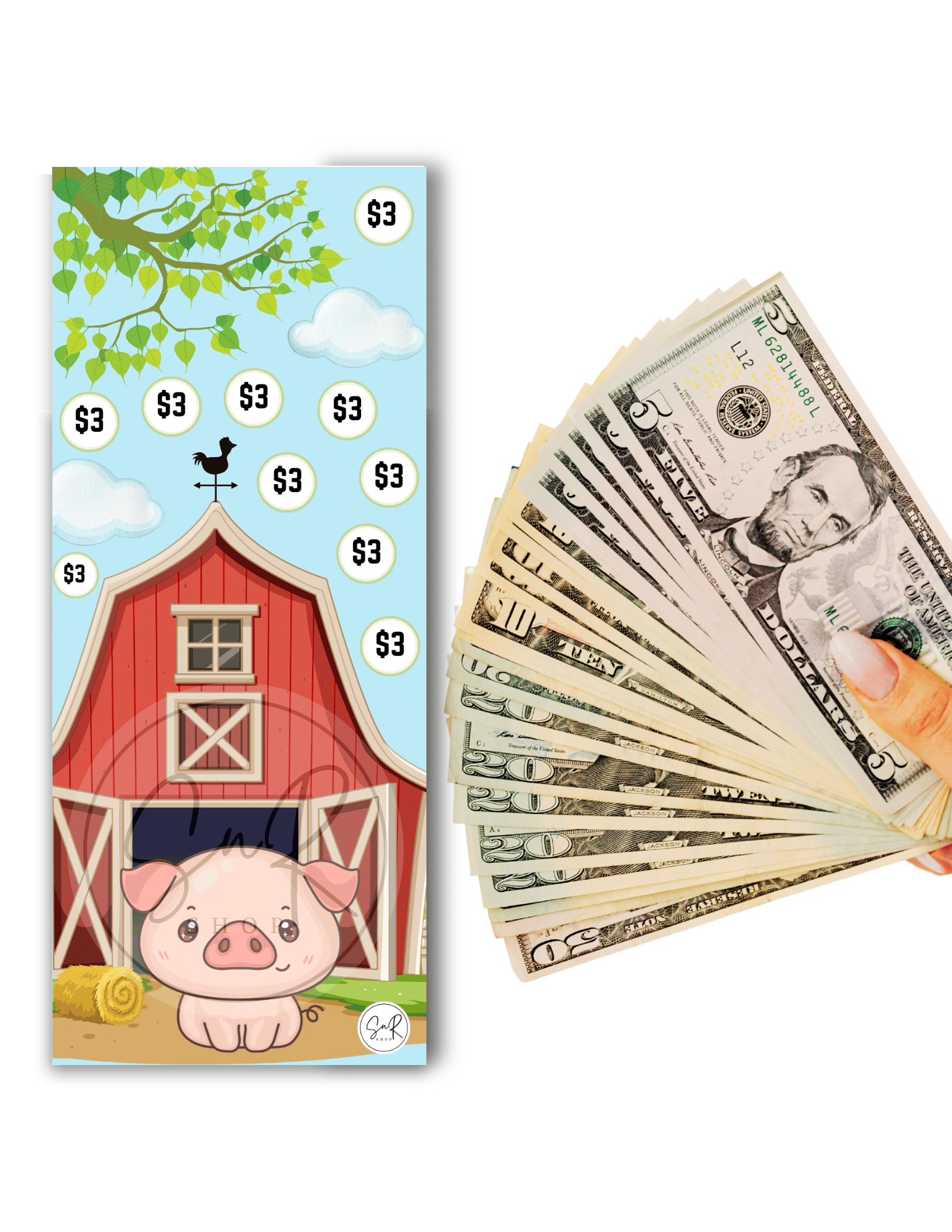 Piggy Farm Savings Challenge - Payhip