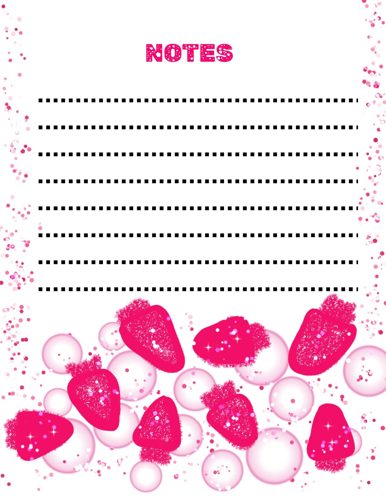 Strawberry NotePad - Payhip