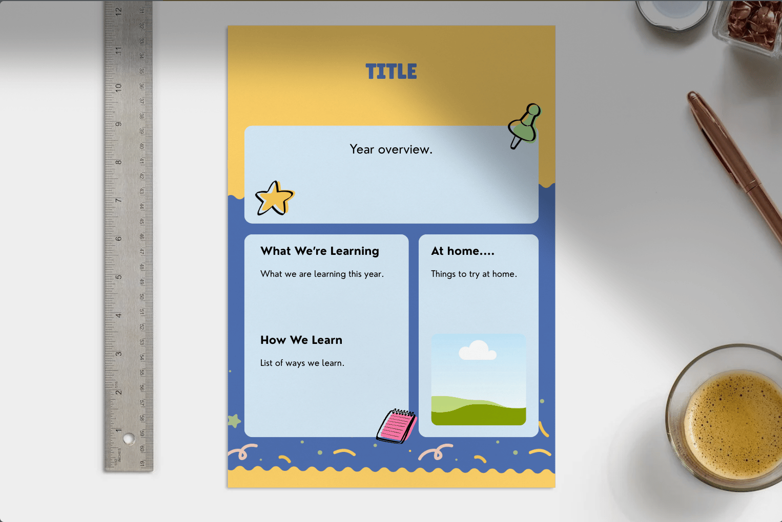 FREE Welcome Back to School Newsletter Template | Editable Canva Letter ...