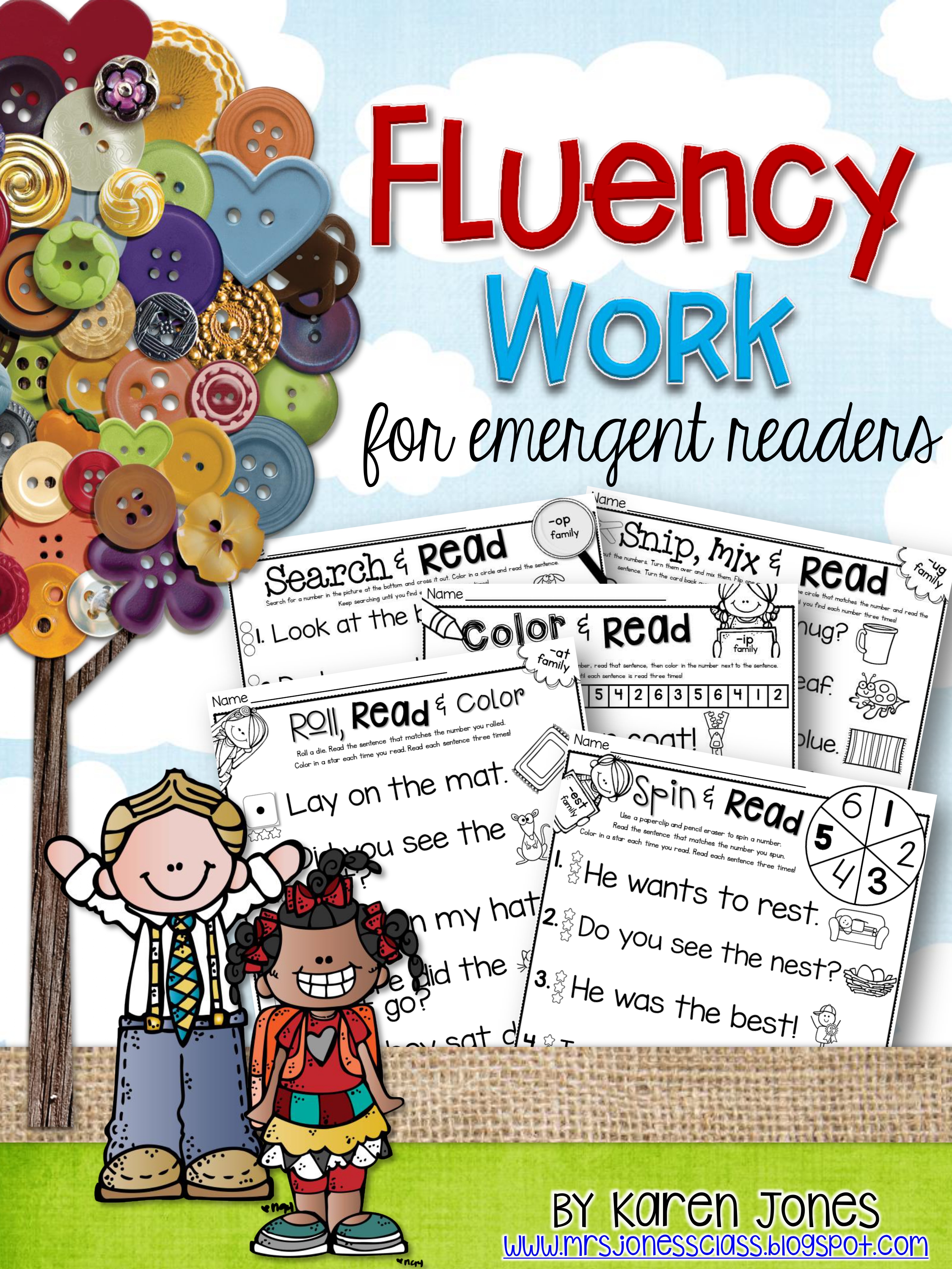 Roll and Read Word Families – Fluency Work Pack - Payhip