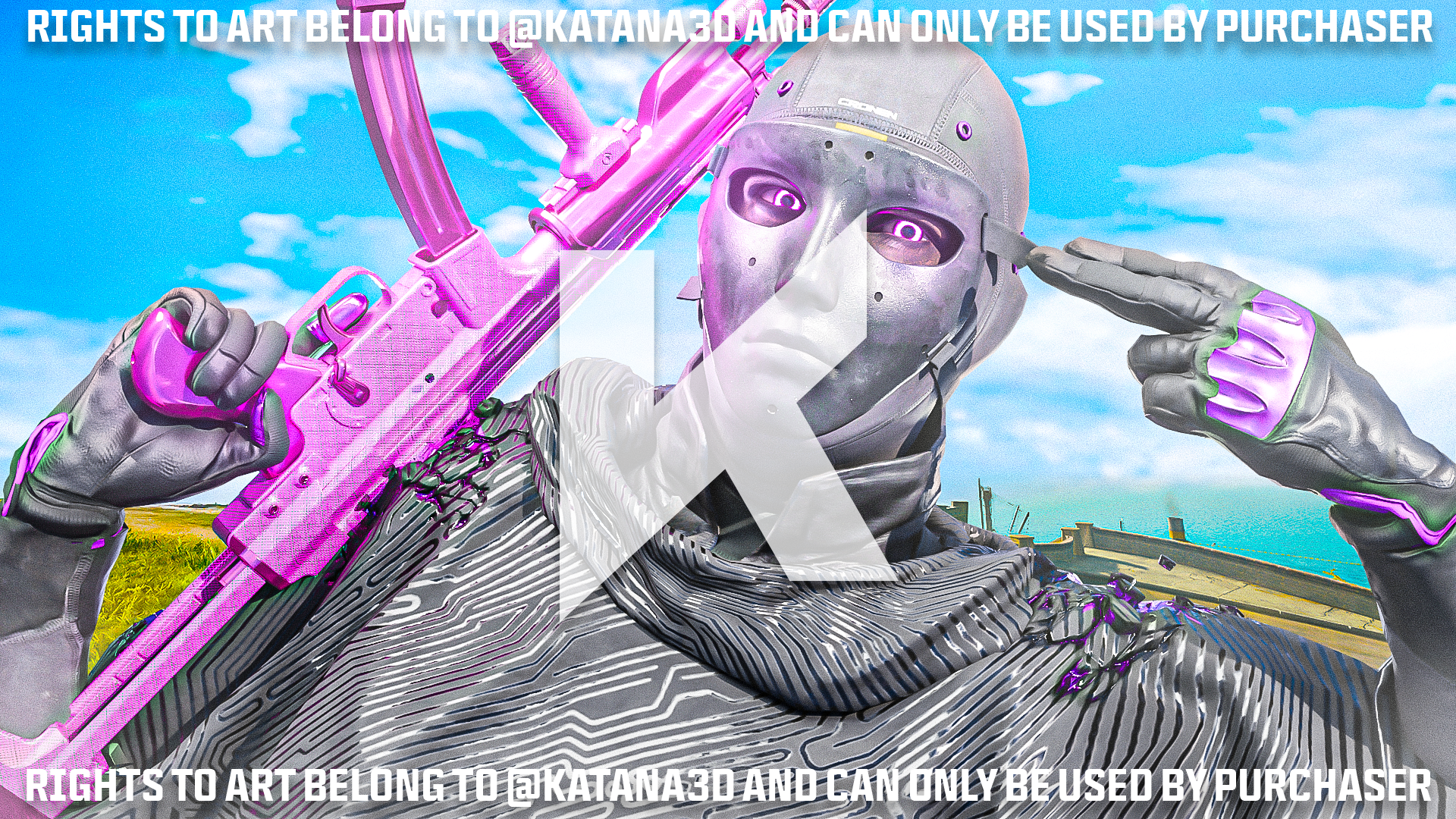 COD/Warzone Thumbnail - Ranked Roze C9 (Pink Blue) - Payhip