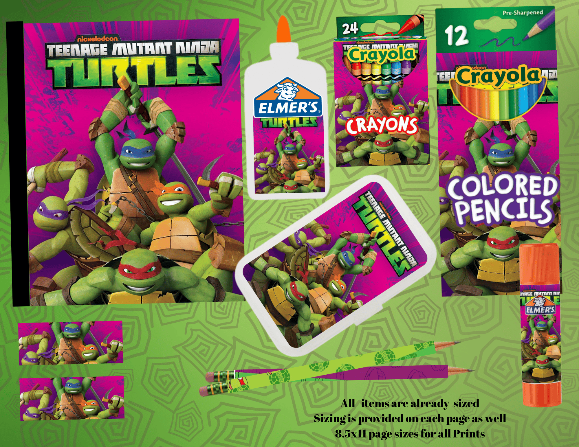 NINJA TURTLES TEMPLATE - Payhip