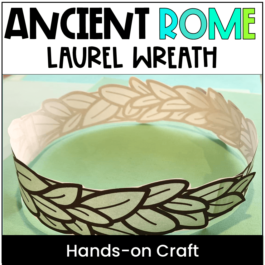 Ancient Rome Laurel Wreath Craft, Hands-on Roman History Activity