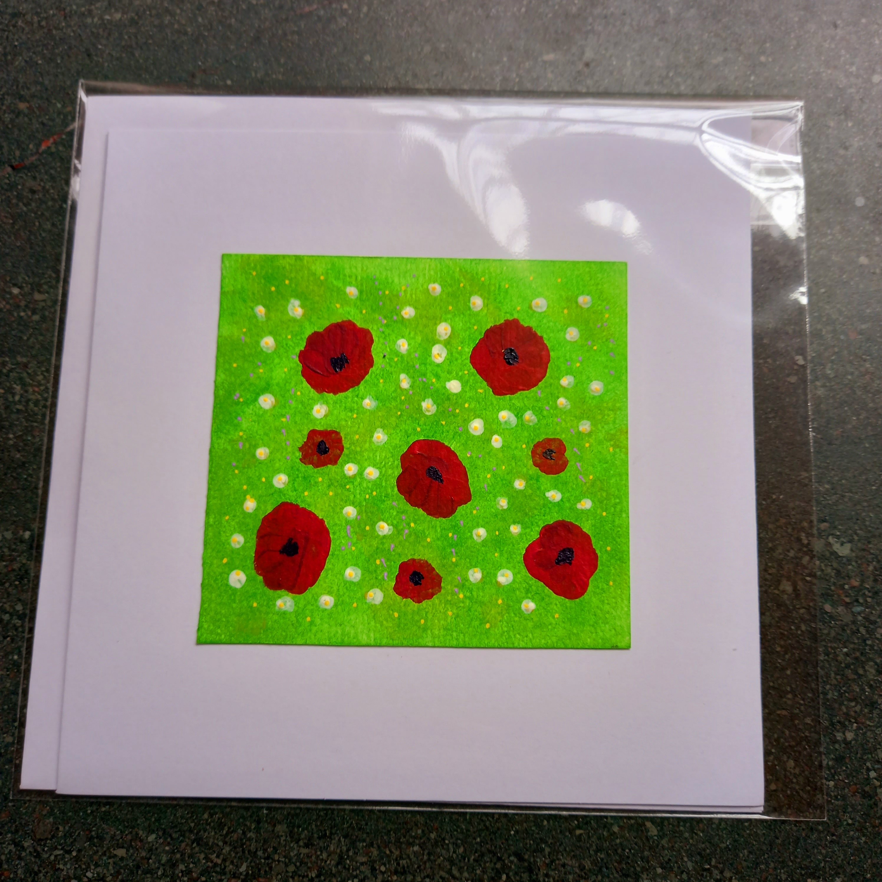 Pawpainted Greetings Cards *Poppies & Daisies* - Payhip