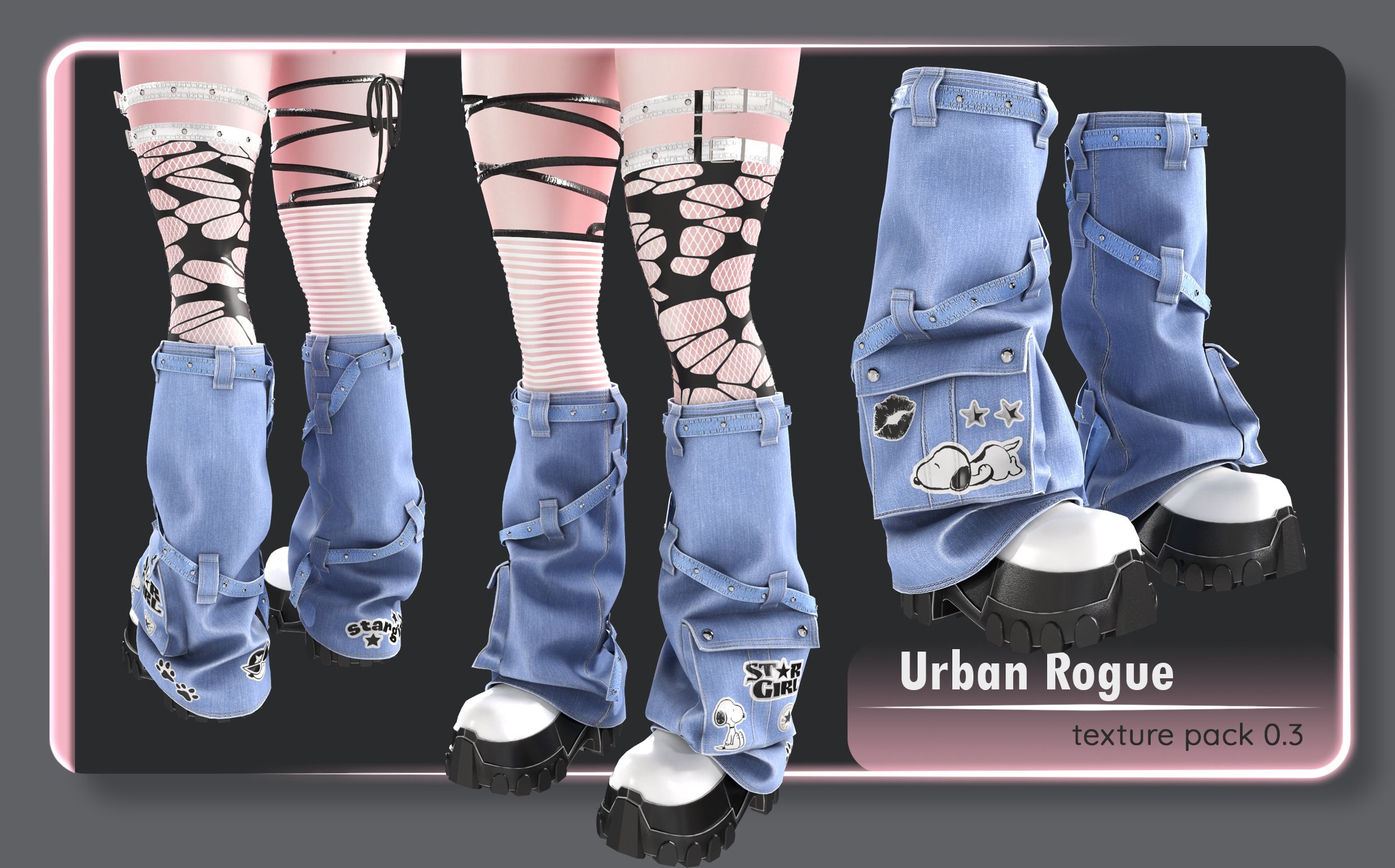 URBAN ROGUE shoes set TEXTURE PACK 0.3 - Payhip