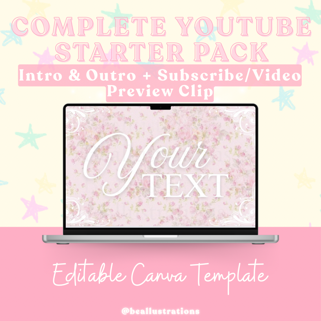 ,,Pink Essentials,, Youtube Starterpack Intro & Outro Subscribe Clip ...