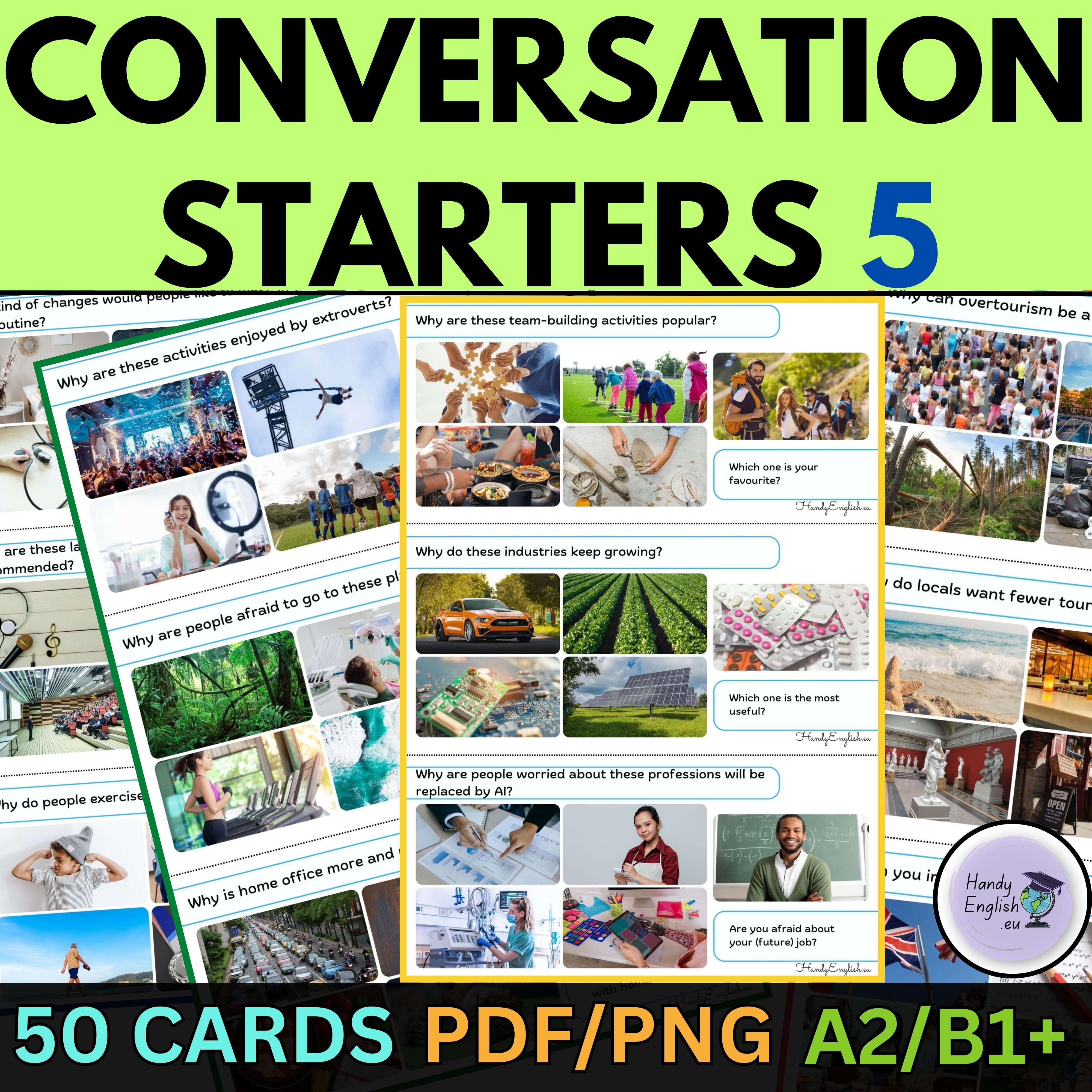 ESL EFL Warm-up activity Conversation Starters Speaking and Vocabulary ...