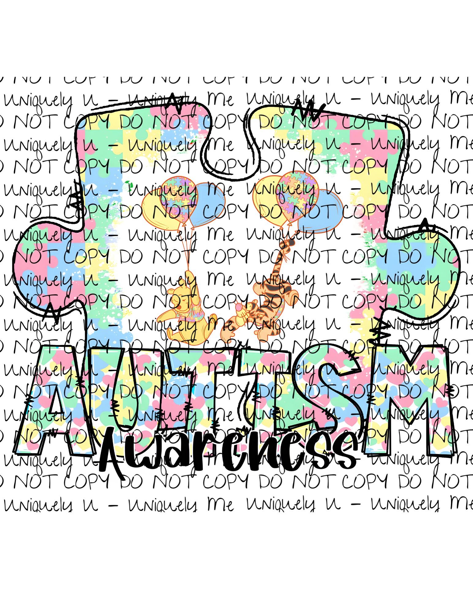 Autism Awareness Puzzle Clipart – Printable Bluey-Inspired $1 Wednesday ...