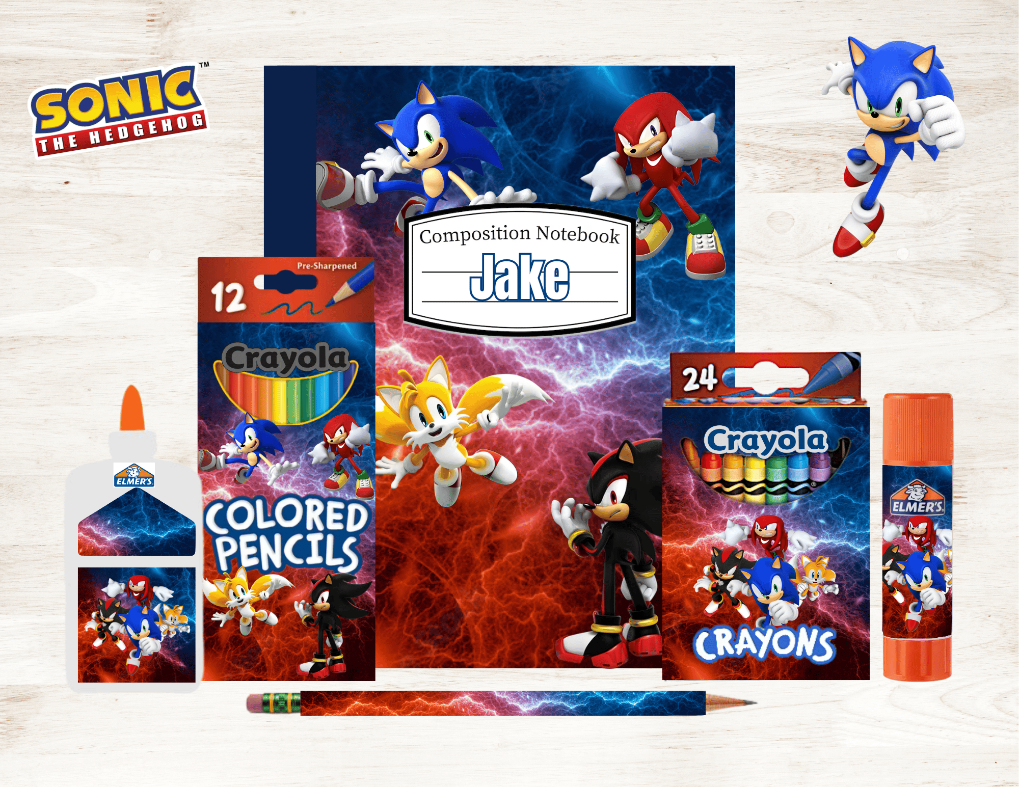 Sonic the Hedgehog School Supplies Bundle - Payhip